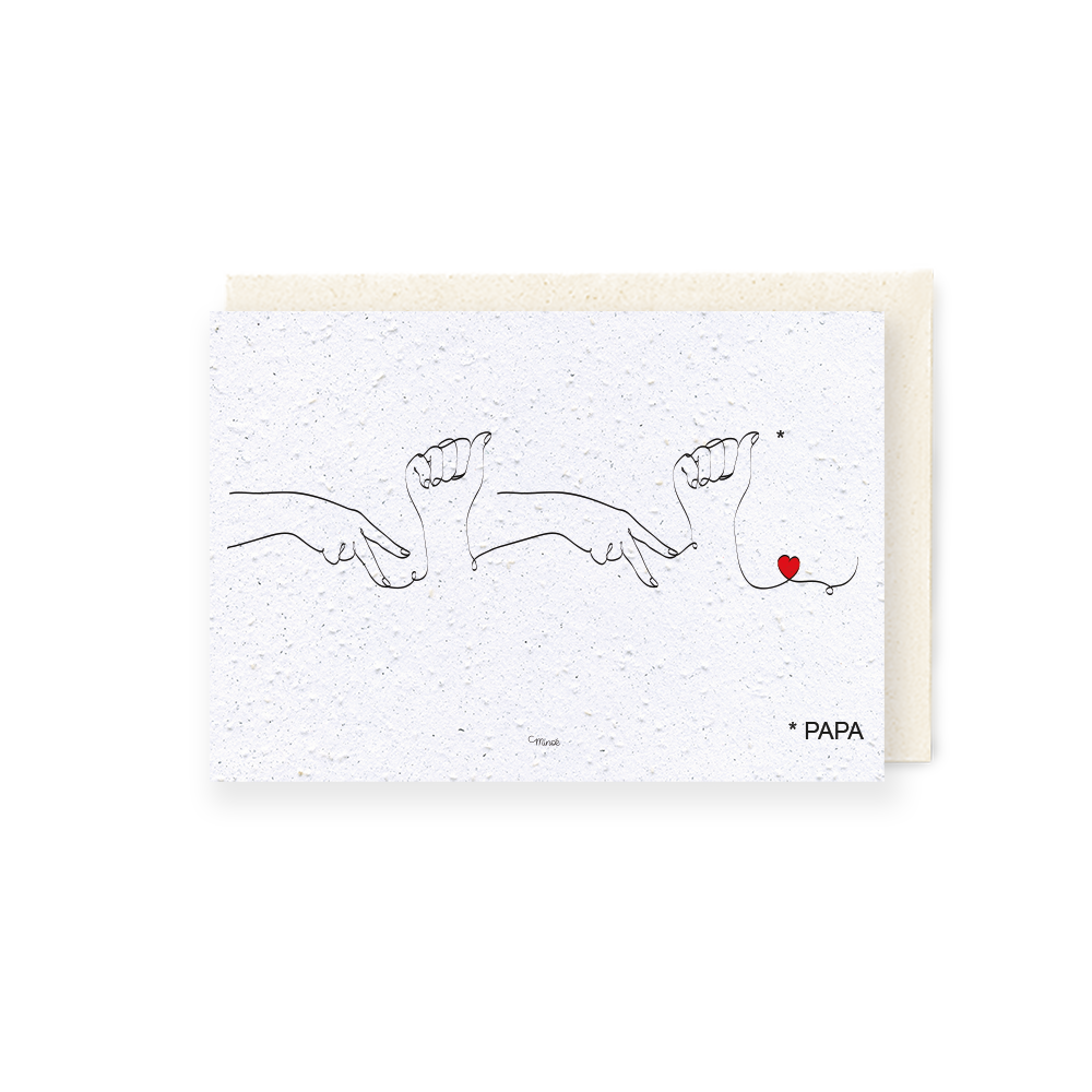 Buy wholesale Plantable card, Dad in sign language