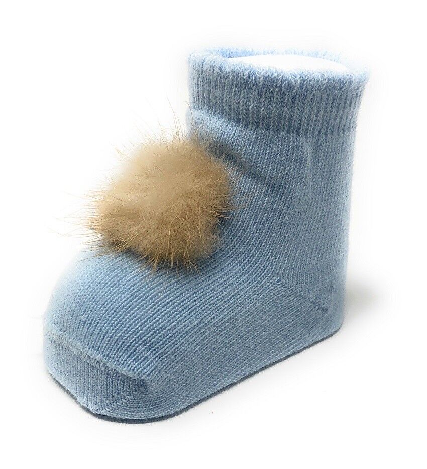 Buy wholesale POMPON SOCKS FOR NEWBORN CELESTE