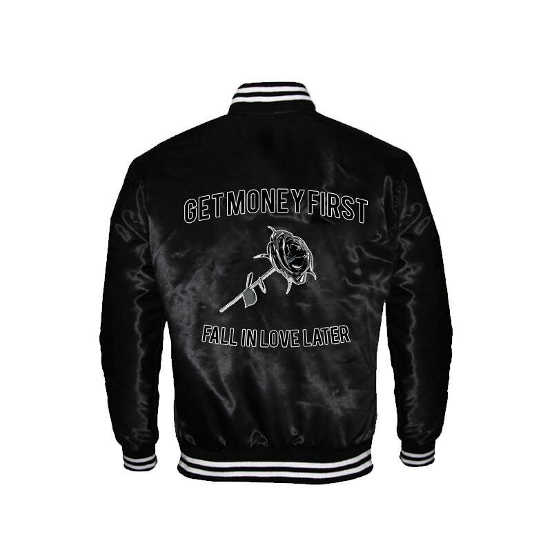 Achat GET MONEY FIRST VESTE NOIR ROSE en gros