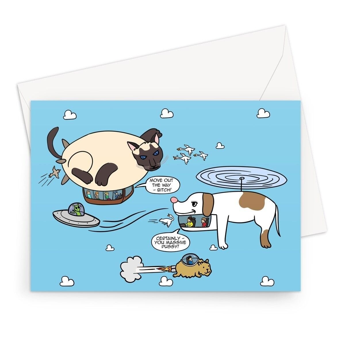 Buy wholesale Birthday Cards - Animal Put Downs (UK) - 1 Card - A5