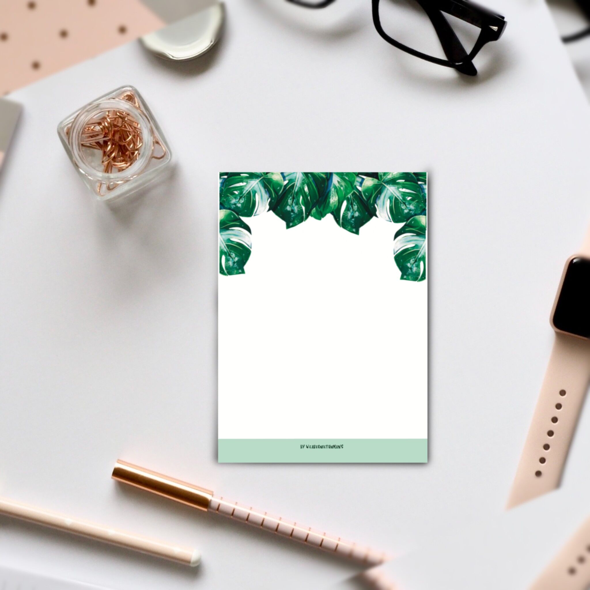 Buy wholesale Notepad A6 Monstera variegata blank