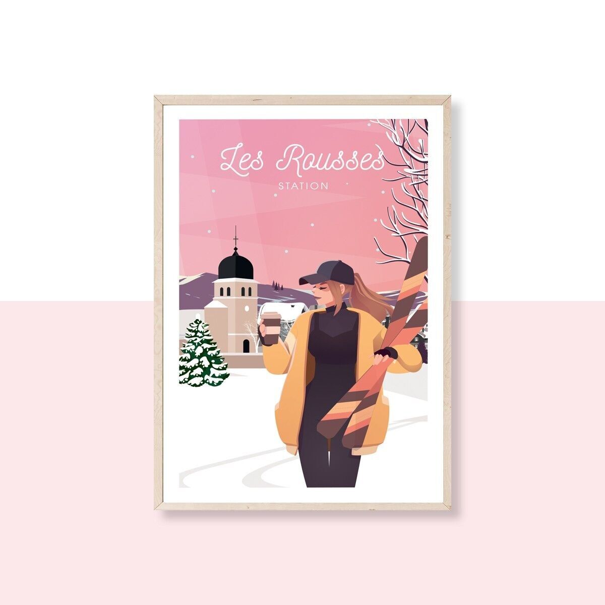 Achat LES ROUSSES STATION - 10cm x 15cm - Carte Postale en gros