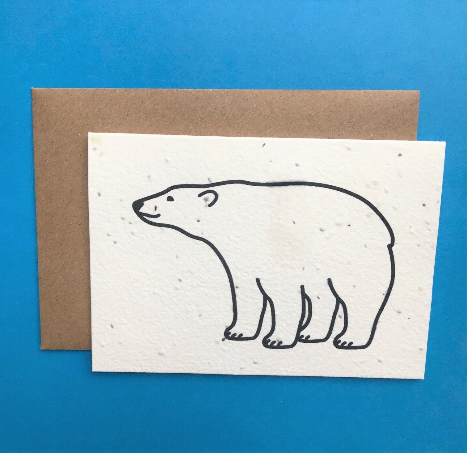 Buy wholesale Plantable polar bear seed card