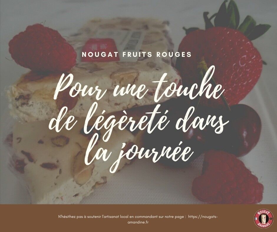 Achat Nougat artisanal au fruits rouges en gros