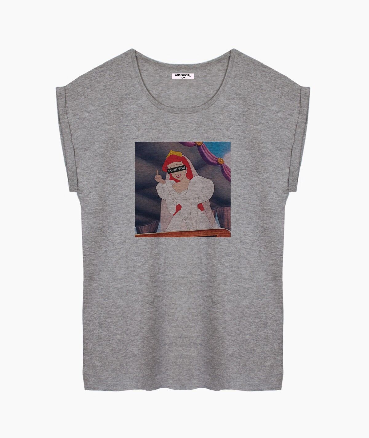Compra Princess gray women's t-shirt al por mayor