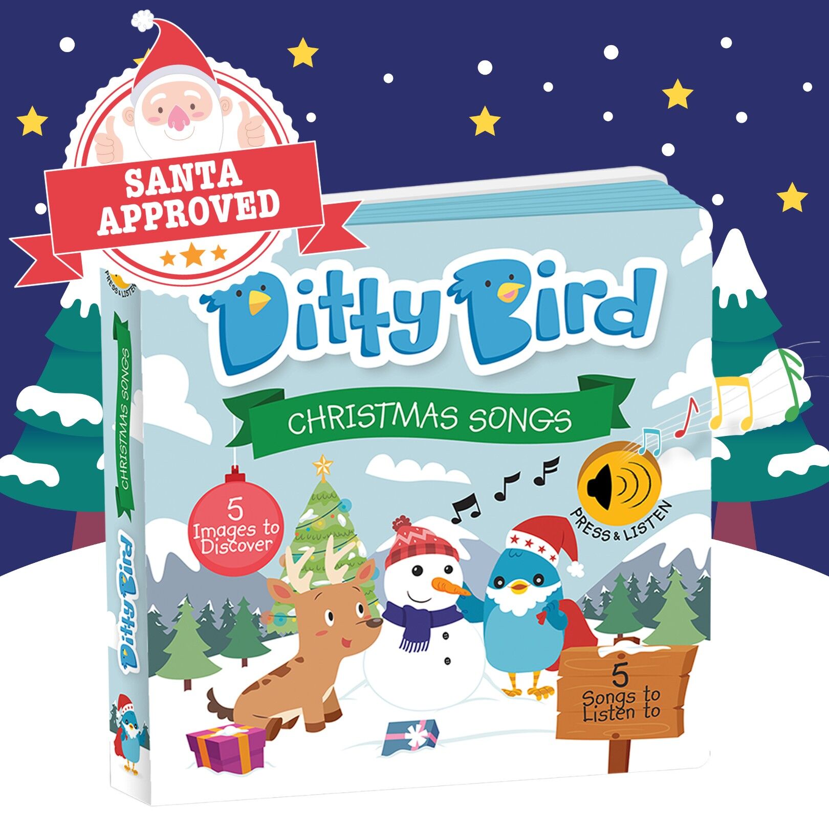 Achat Livre sonore Ditty Bird: Christmas Songs - Christmas Gift en gros