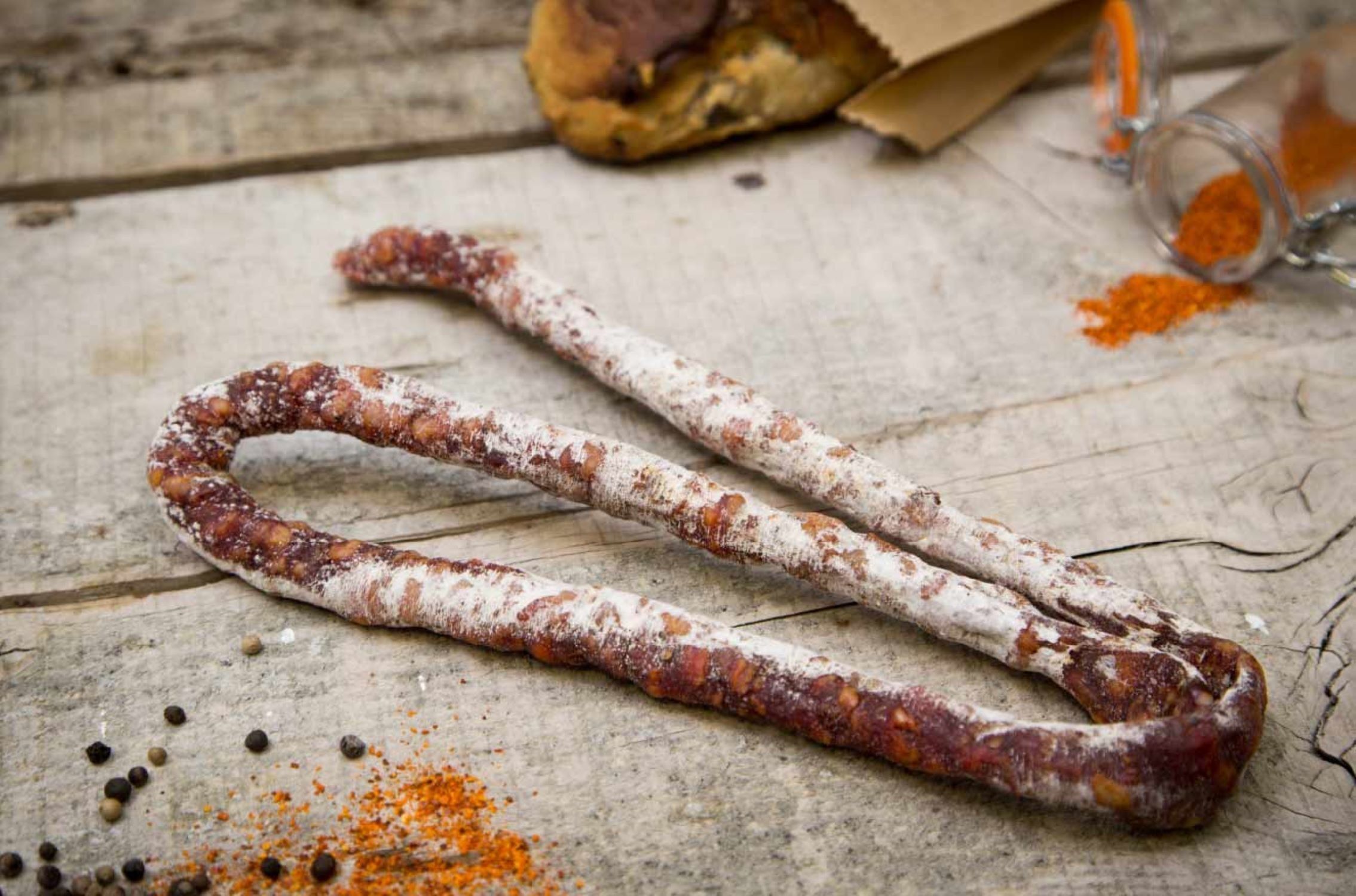 Achat Saucisse sèche fine au piment d'Espelette - sans ajout de sel ...