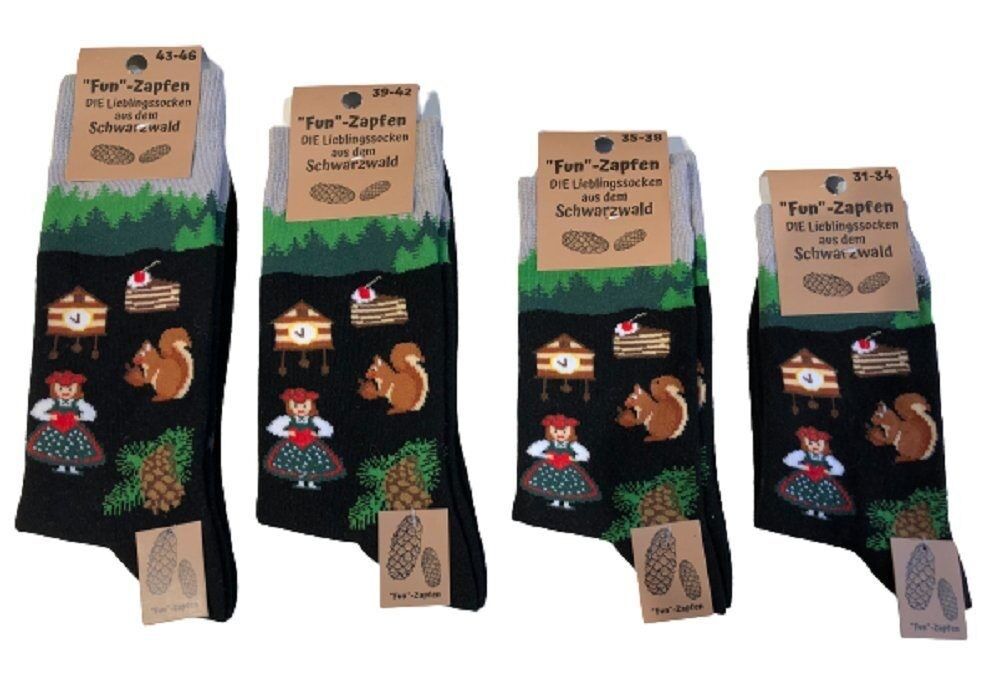 Buy wholesale Black Forest socks Fun cones