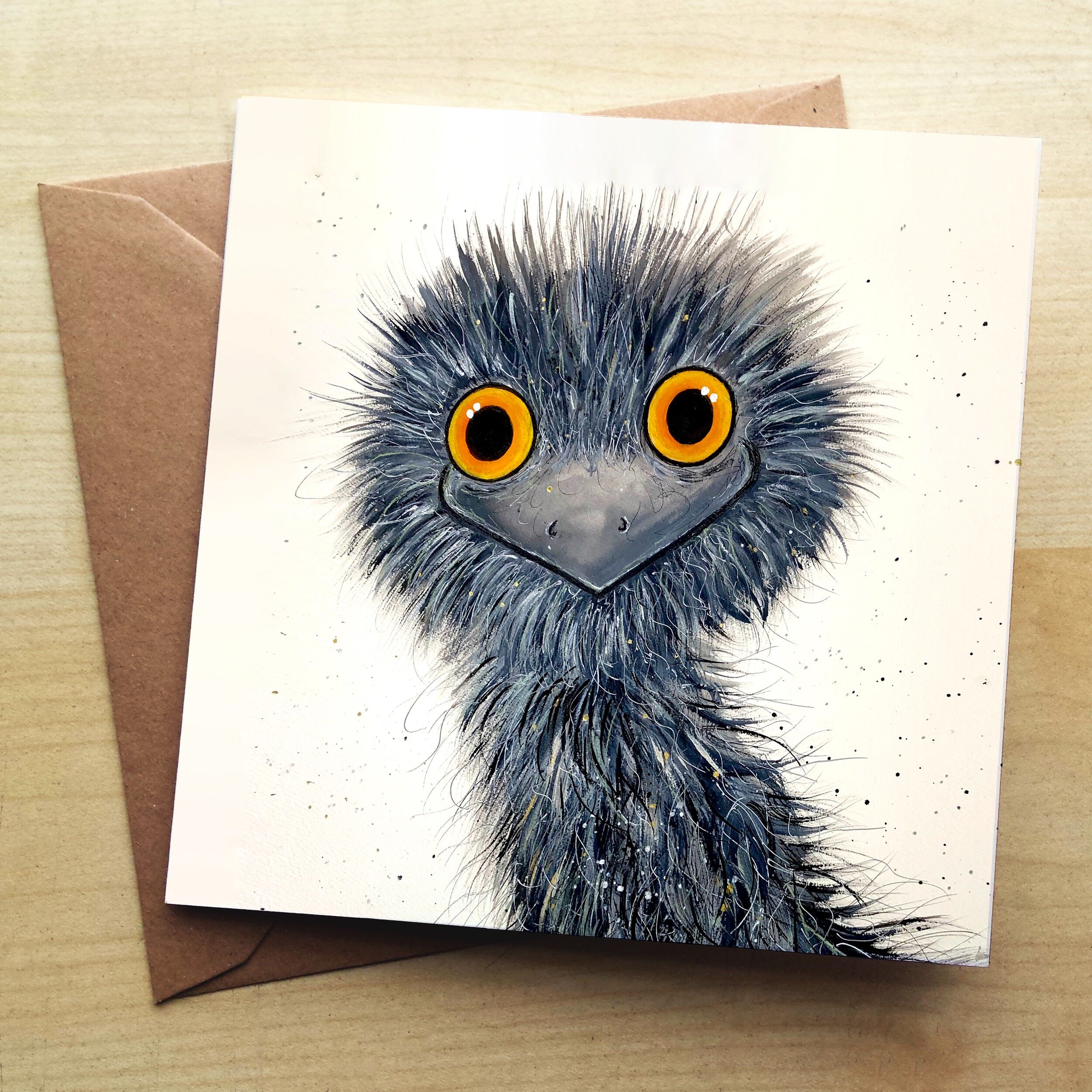Buy wholesale I'm Watching You Emu Greetings Card