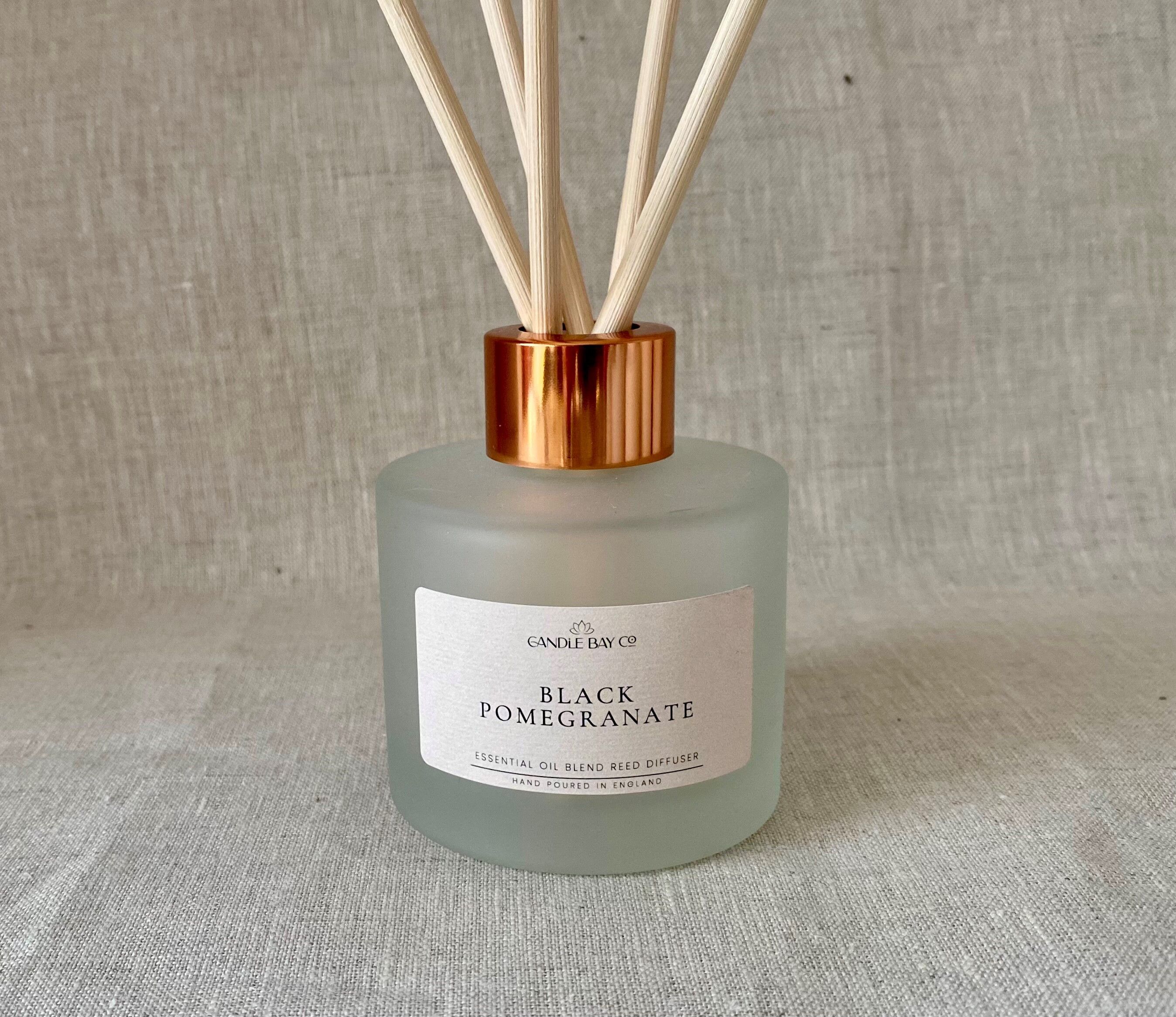 Achat Diffuseur en verre dépoli 100ml - Grenade noire en gros