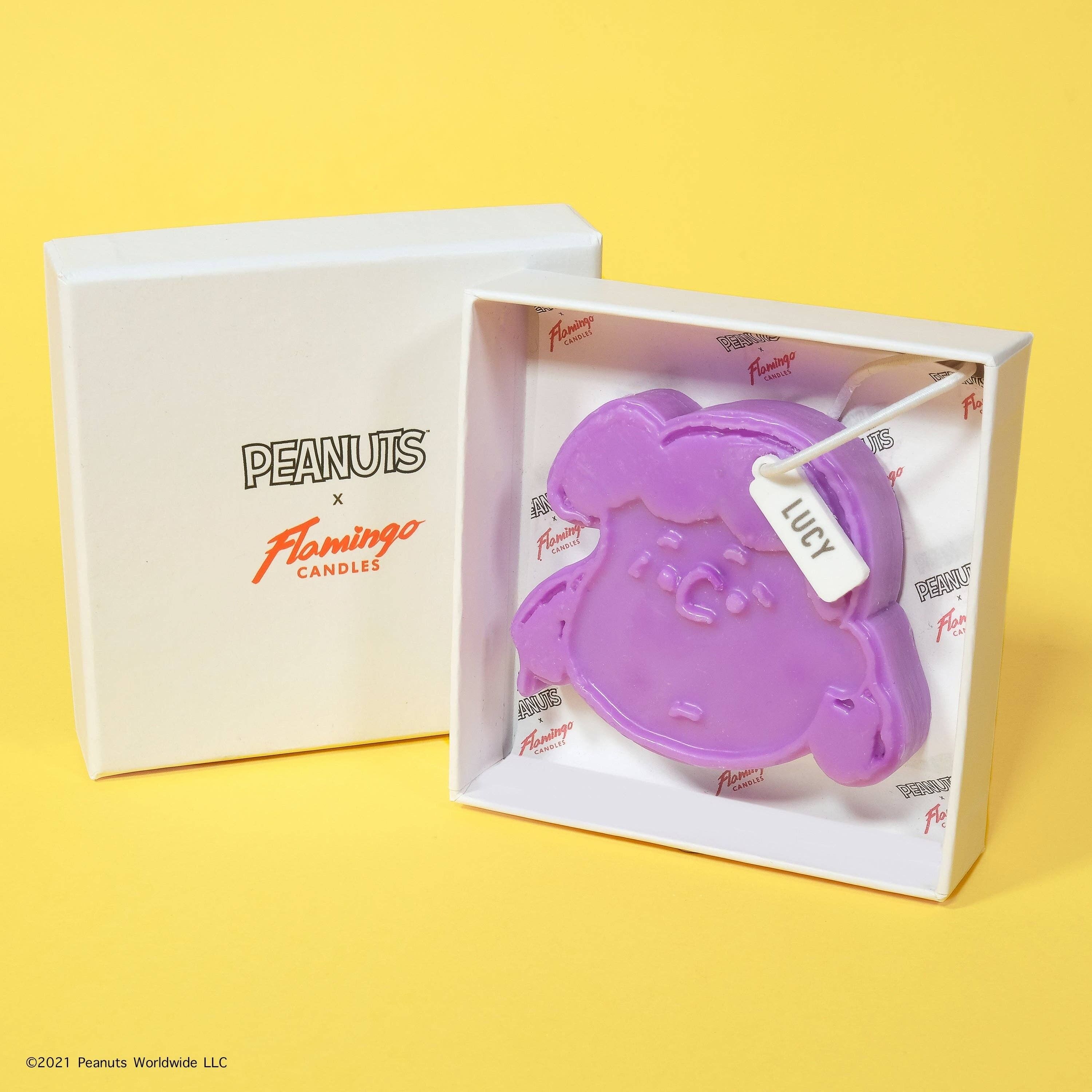 Buy wholesale Peanuts x Flamingo Candles Lemongrass & Lime Purple Lucy