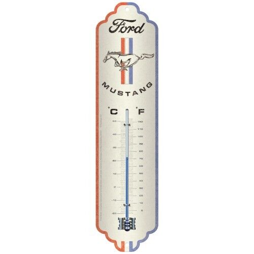 Achat Thermomètre 6,5x28 cm. Ford Ford Mustang - Logo cheval et rayures ...