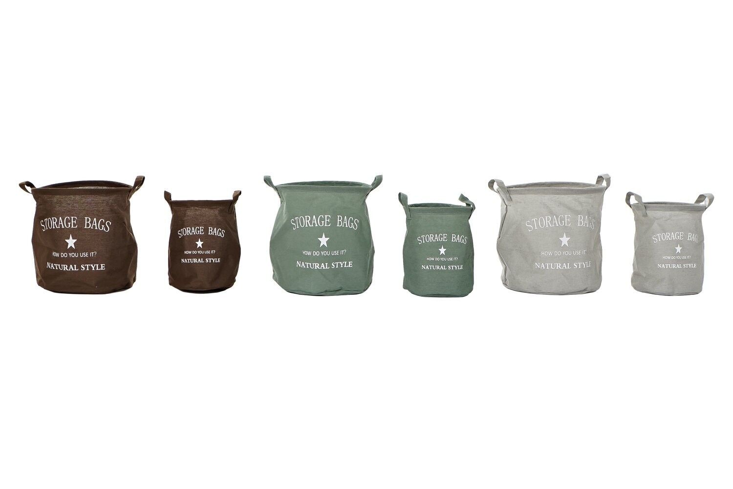 Achat PANIER SET 2 TOILES 30X30X32 3 ASSORT.BO193382 en gros