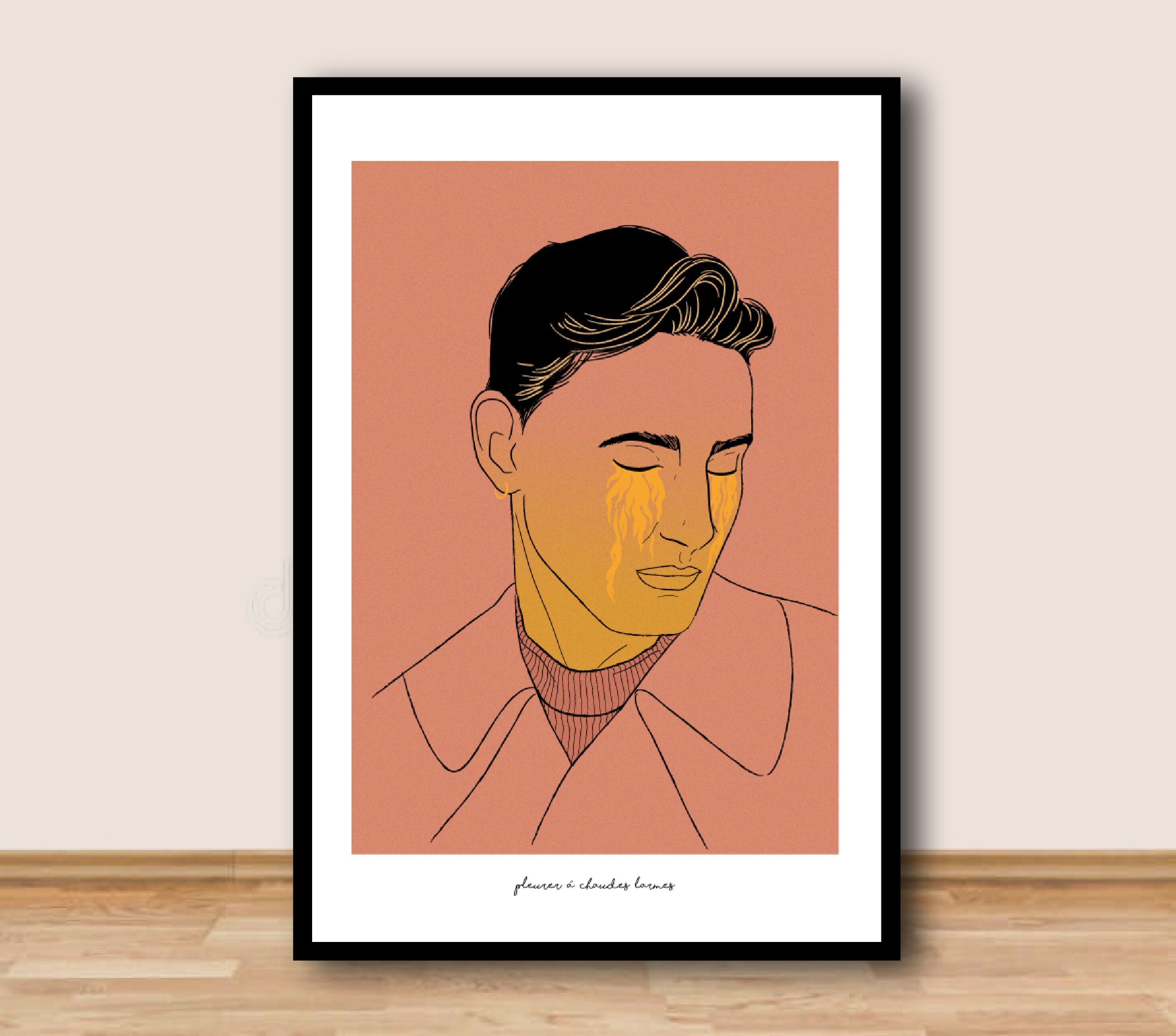 Achat Affiche A4 - Pleurer à chaude larmes /Saumon en gros