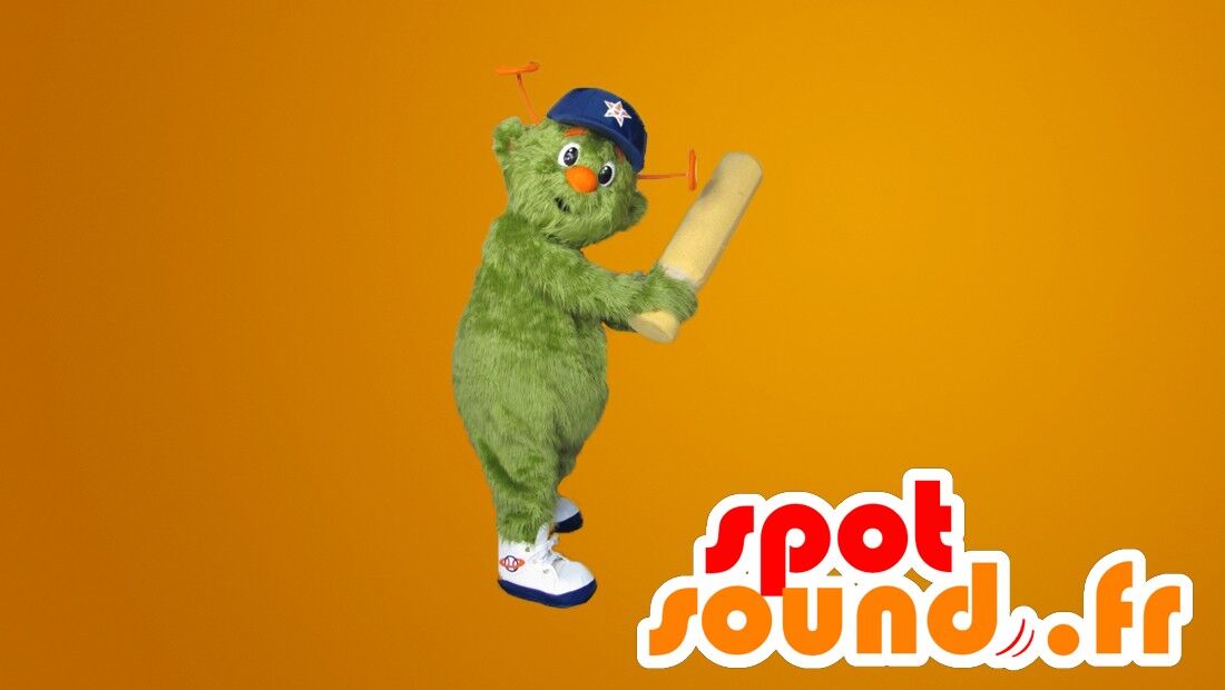 Achat Costume de mascotte personnalisable de bonhomme vert, tout poilu ...