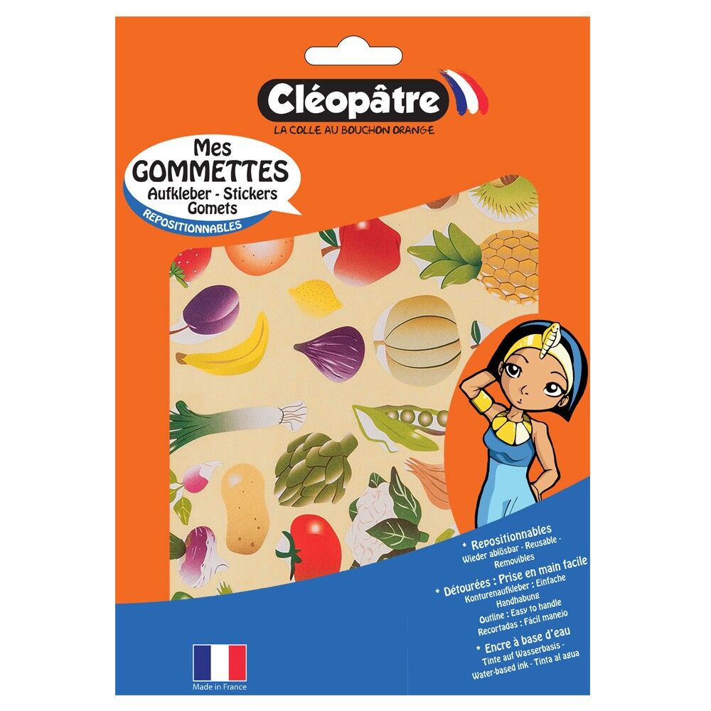 Achat 120 gommettes fruits et légumes en gros