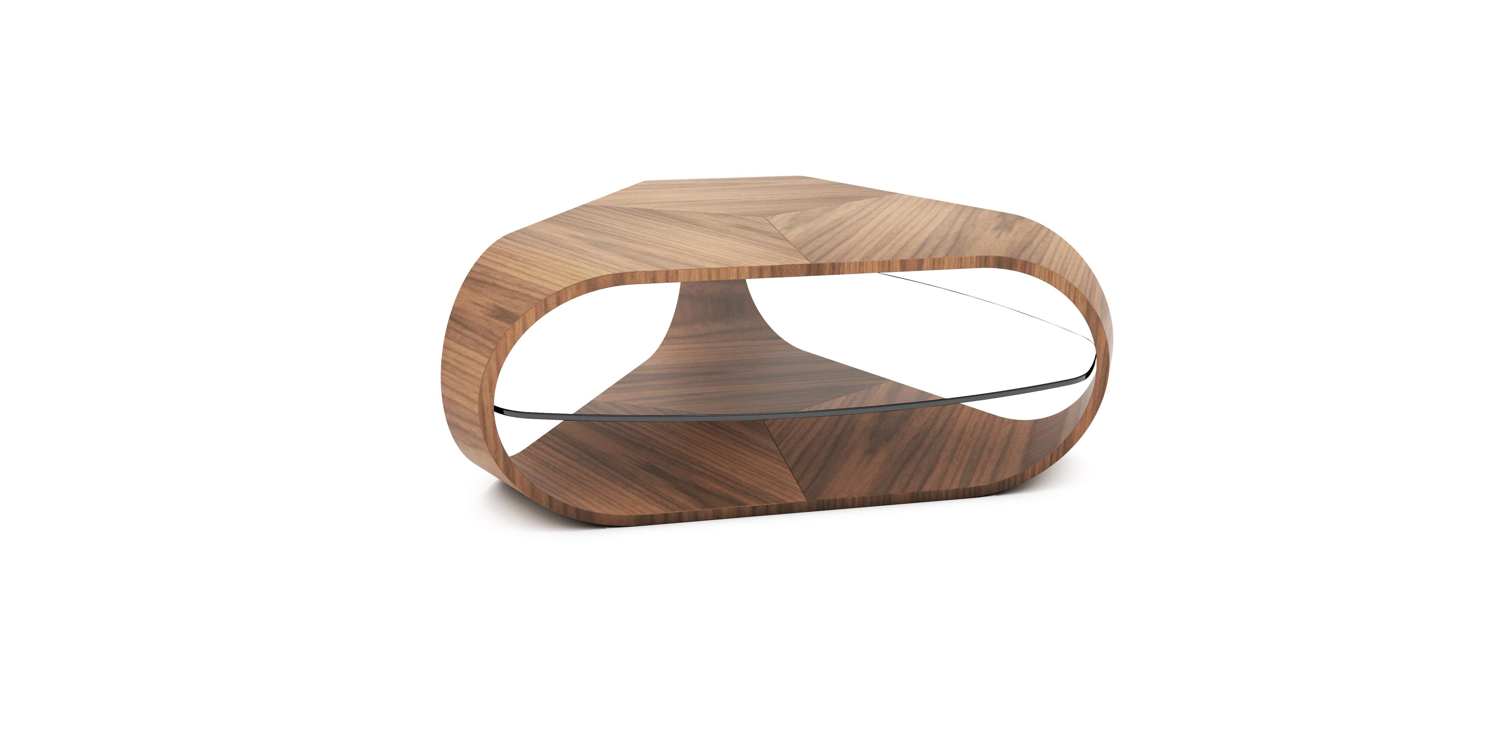 Buy wholesale Cornerless Tri Coffee Table - oak-natural