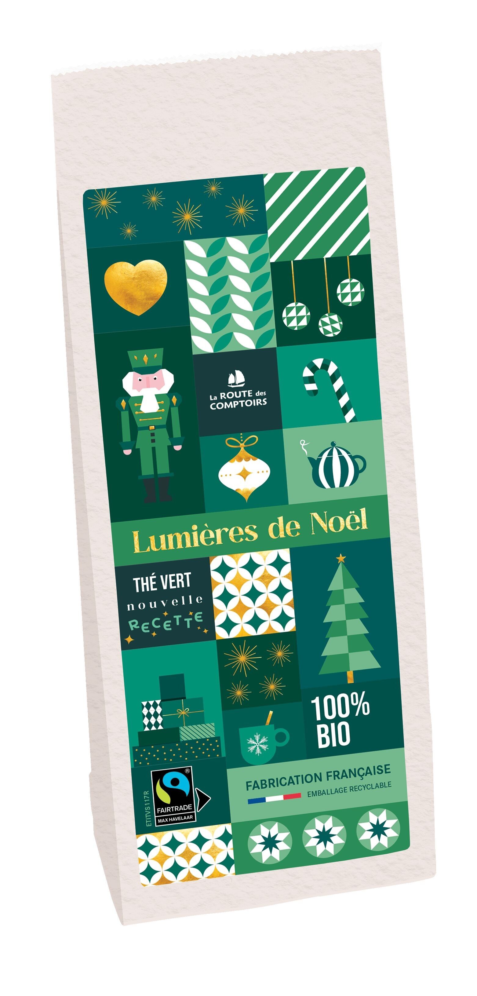 Achat Thé vert LUMIERE DE NOËL - épices et agrumes - Sachet 100g ...