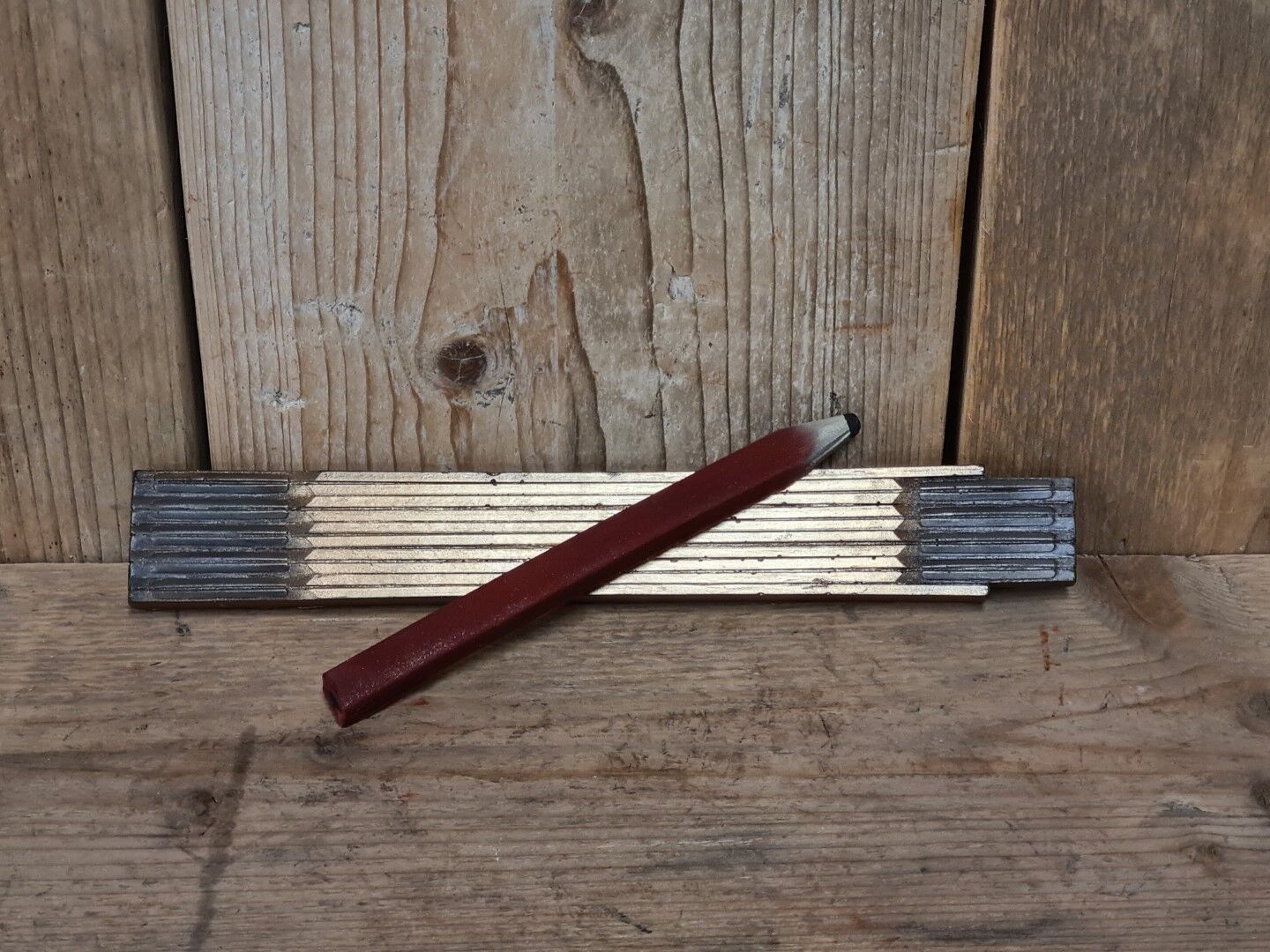 Buy wholesale Chocolate folding rule (folding model) with pencil