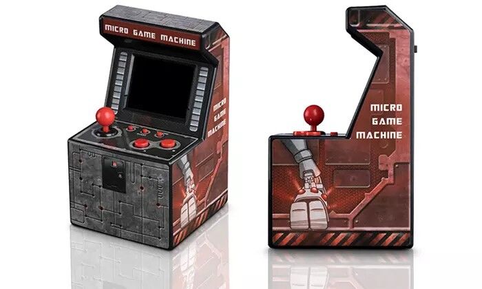 Achat MINI ARCADE LOISIR 16 BITS ROUGE en gros