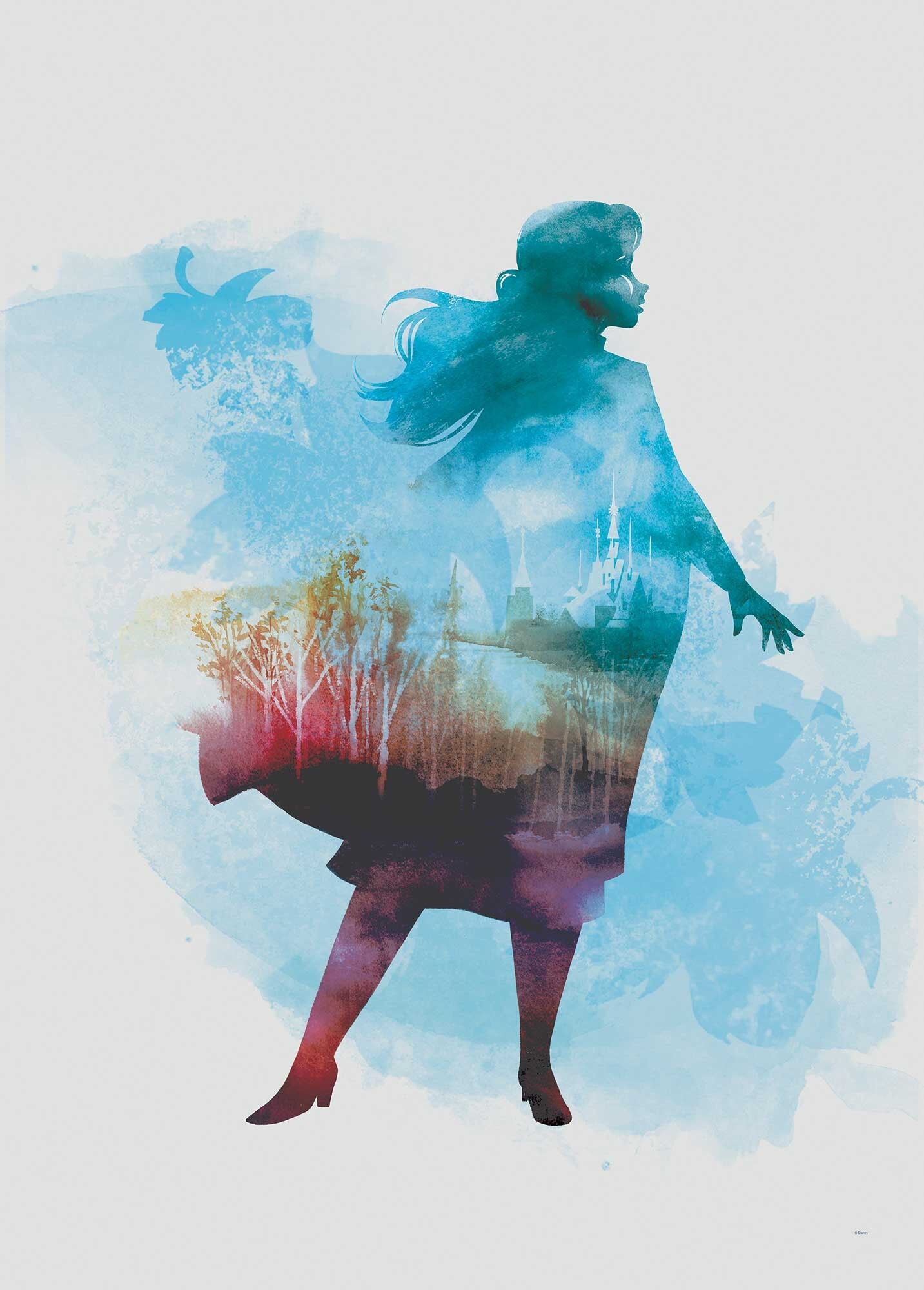 Buy wholesale Mural - Frozen Anna Watercolor - Size: 50 x 70 cm