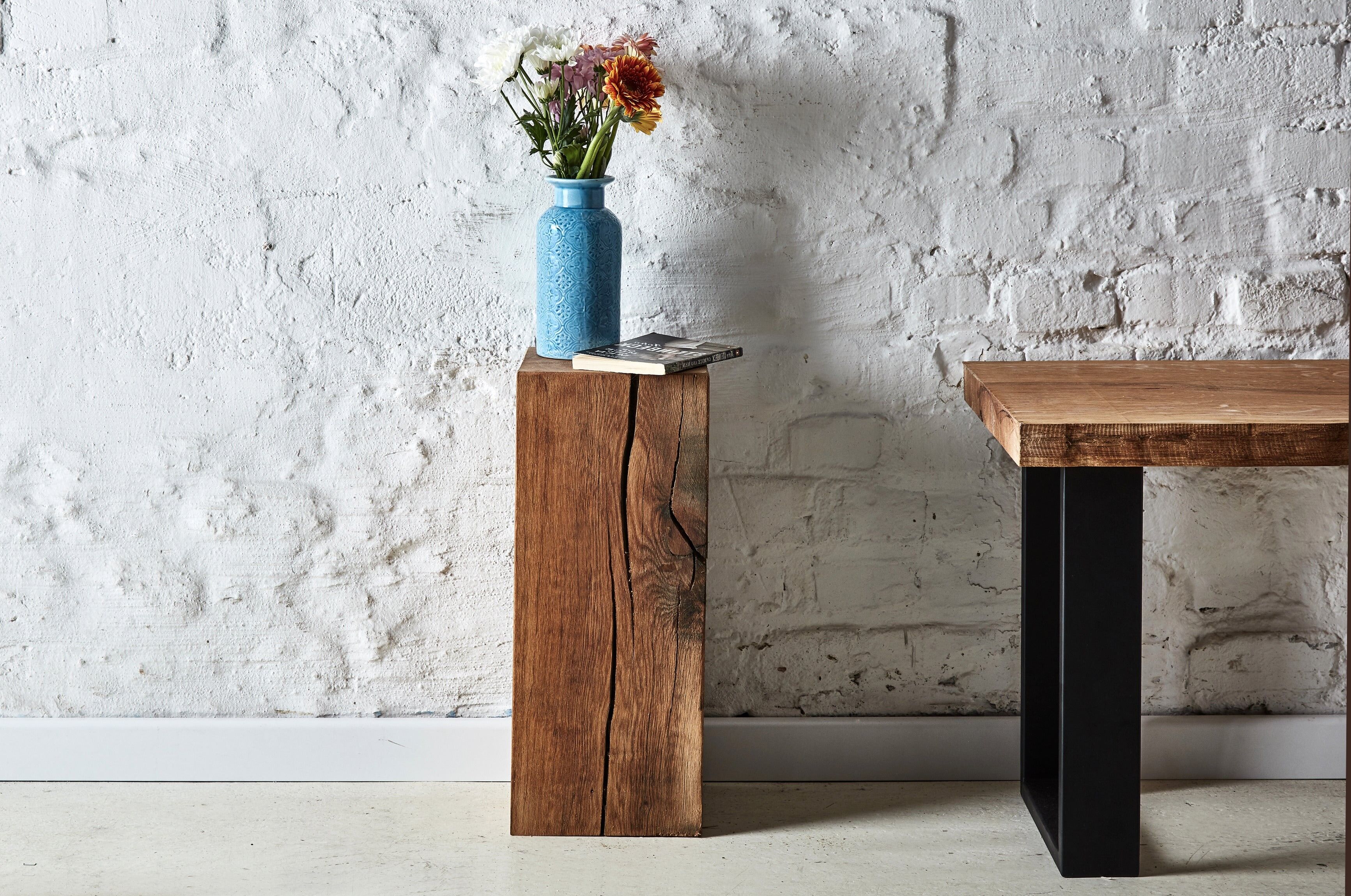 Buy wholesale Wooden block oak / wooden block solid / side table ...