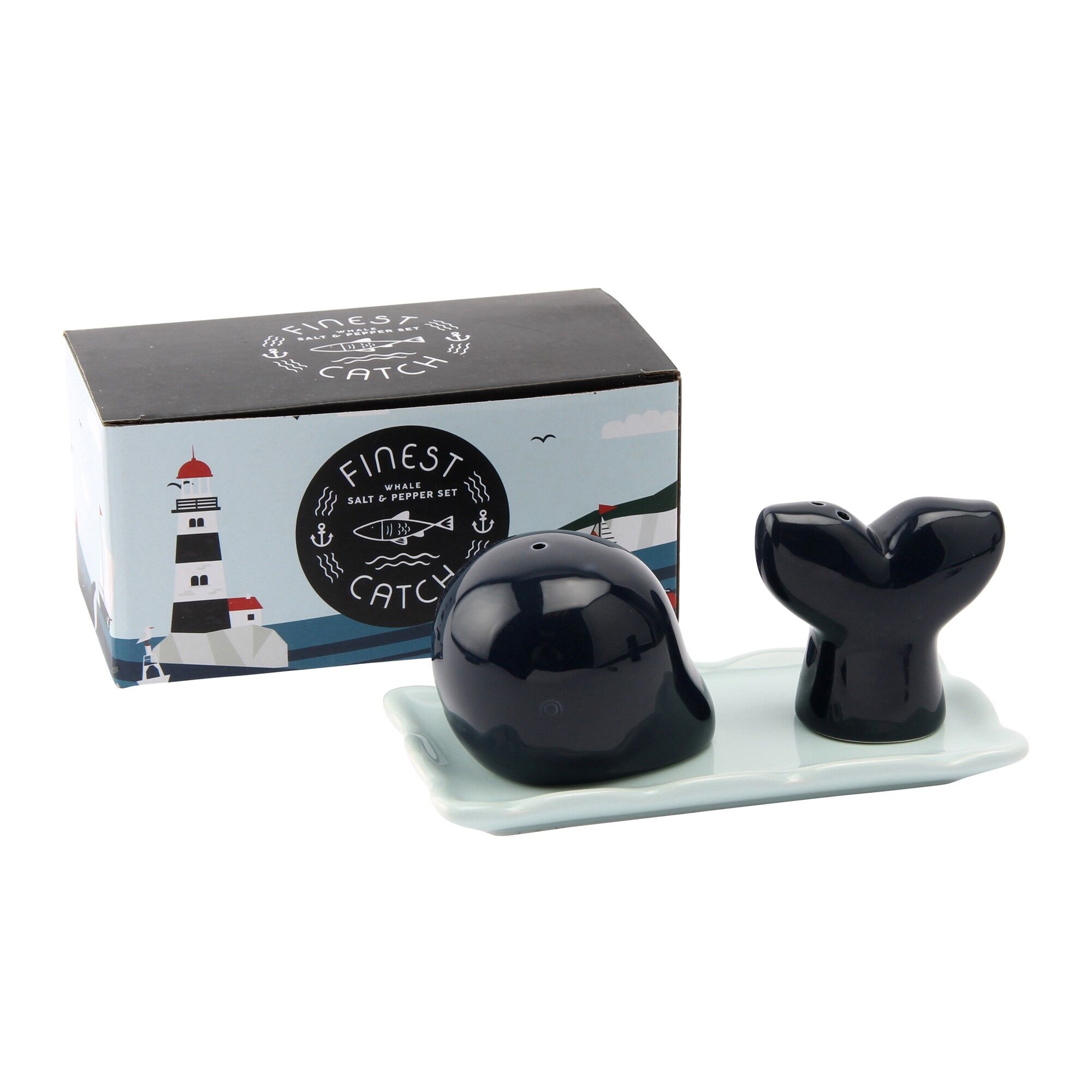 Buy wholesale Finest Catch Whale Salt & Pepper Pot