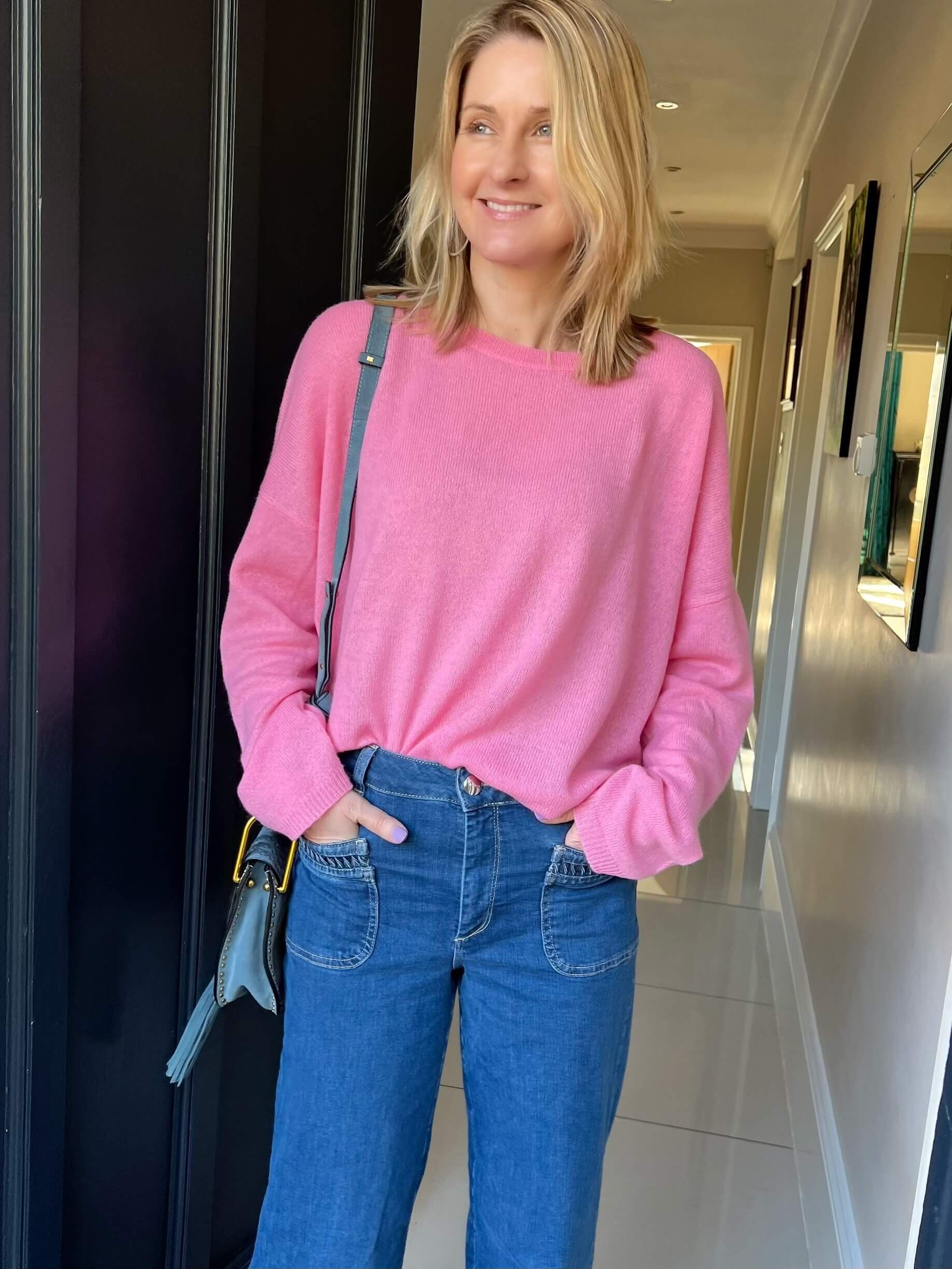 Buy wholesale Elodie VK Cashmere Loose Fit Jumper- Nunchai Pink