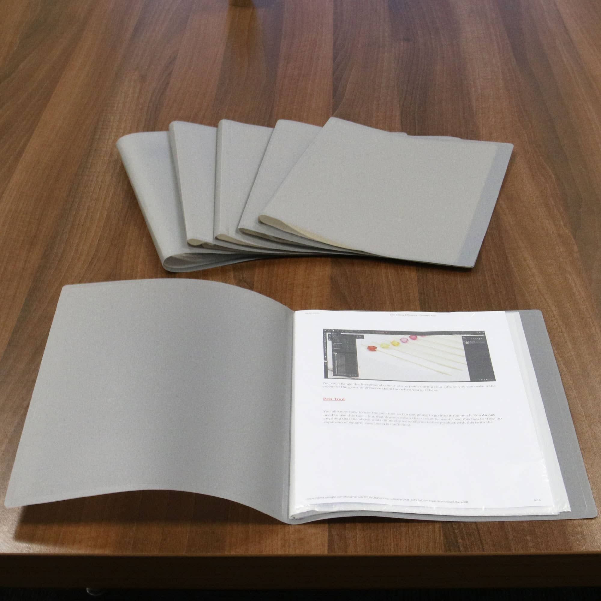 Buy wholesale A4 Display Folder - Set of 6 Grey | Pukkr