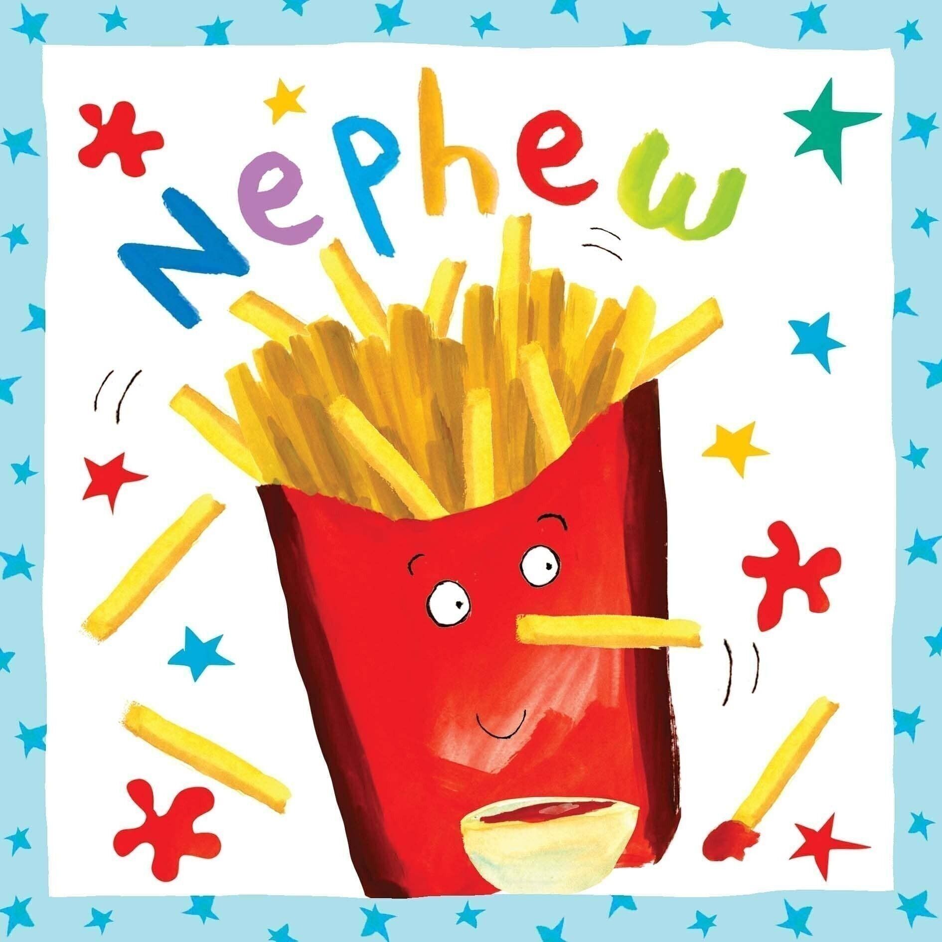Buy wholesale Nephew Birthday Card - Fries