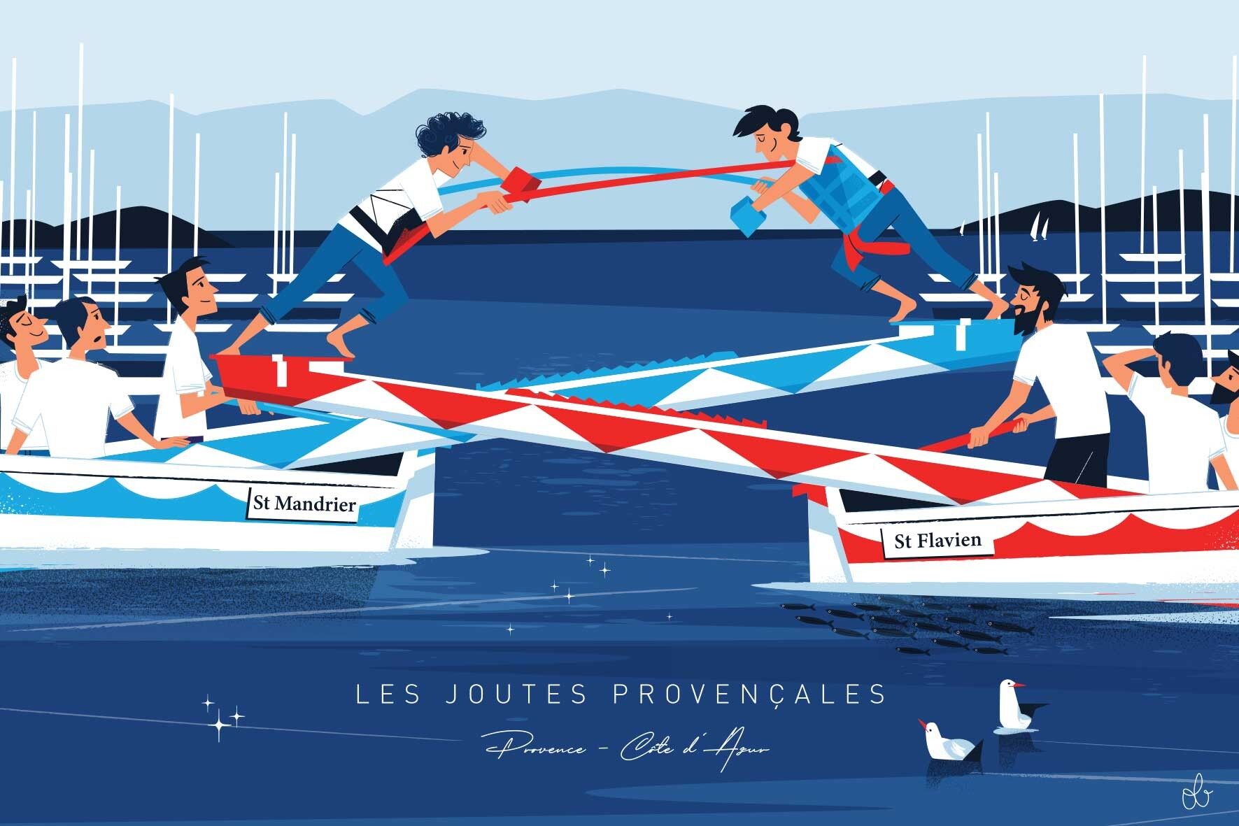 Achat CARTE "Les joutes provençales" en gros