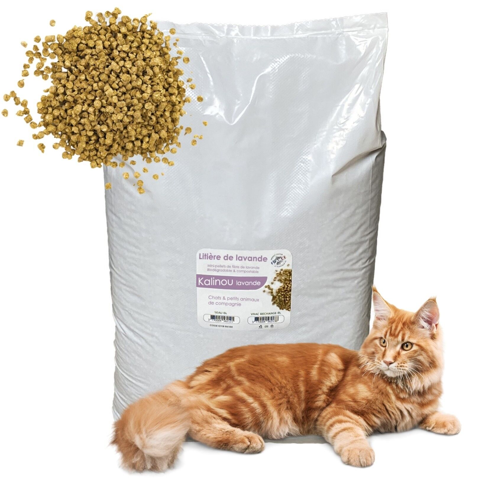 Buy wholesale Vegetable Cat Litter with Lavender for Cats 30 liters