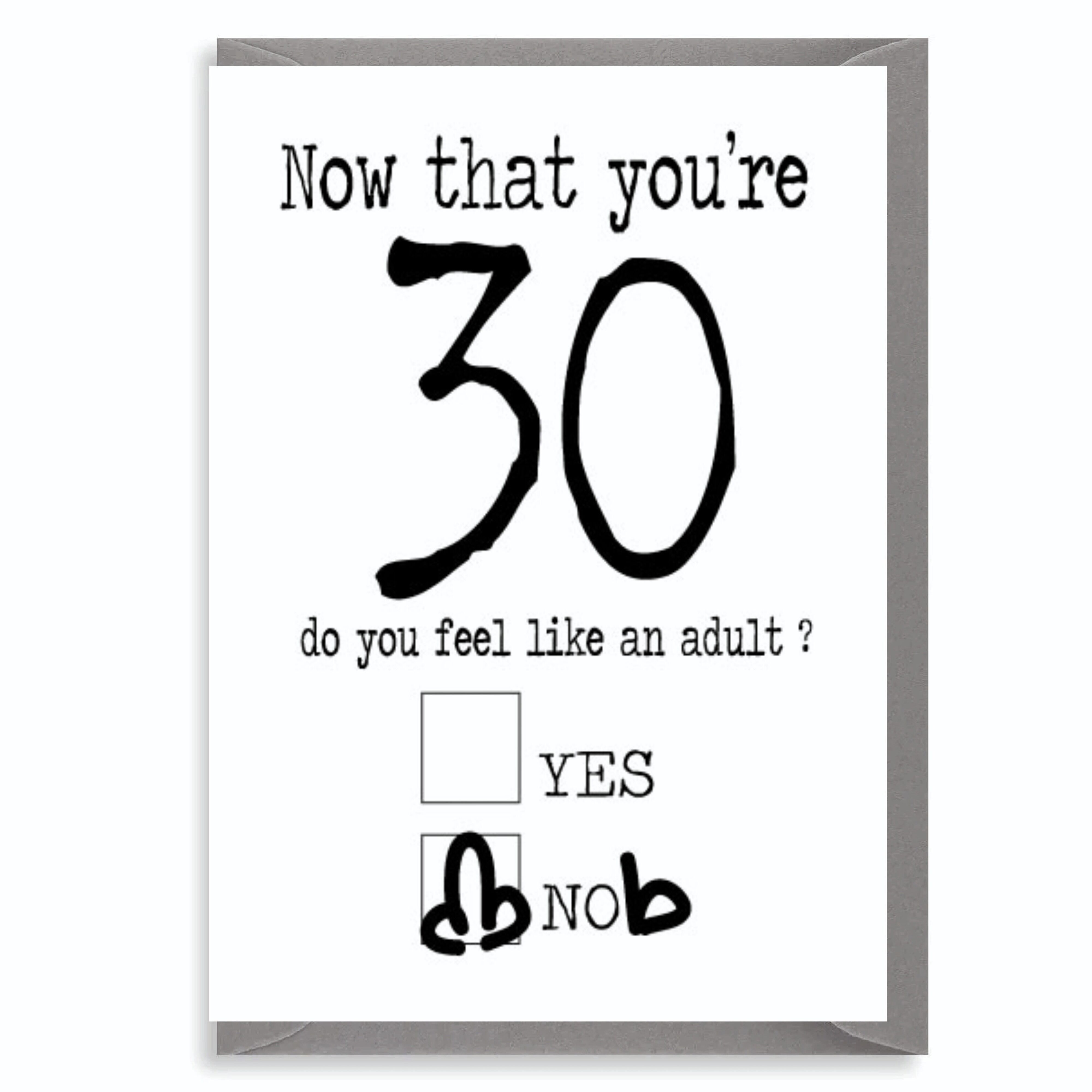 Buy wholesale 6 x 30th Birthday Card – 30 Thirty – Birthday Greetings ...