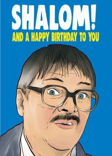 Buy wholesale 6 x Birthday Cards - Jim - Friday Night Dinner - Shalom ...