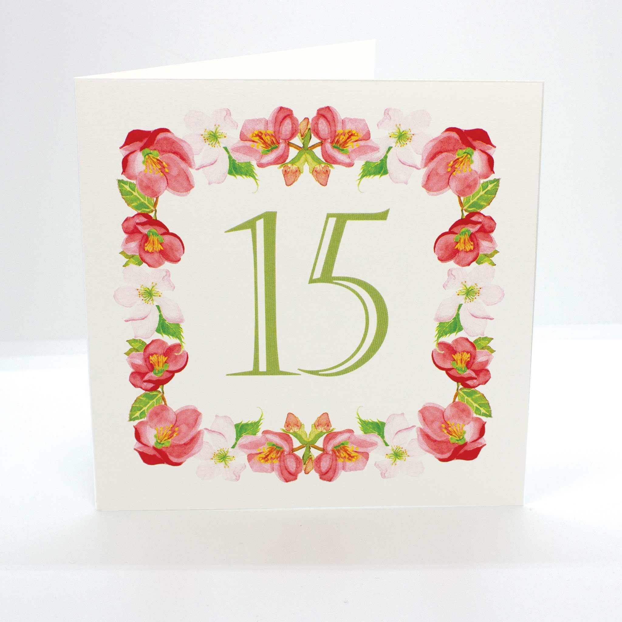 Buy wholesale Number Card FIFTEEN