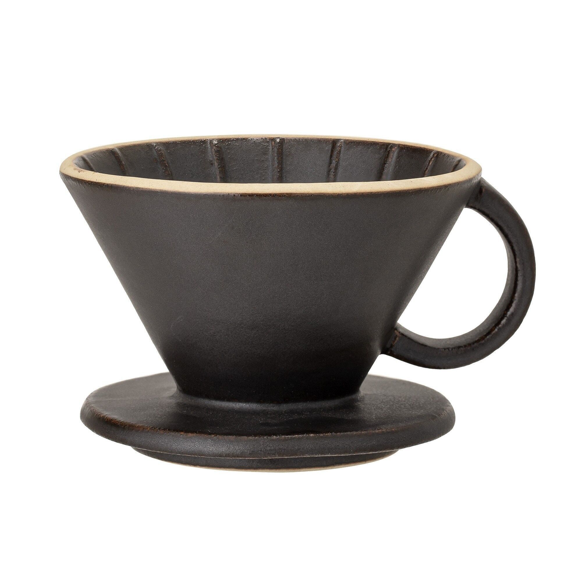 Buy wholesale Leah Coffee Dripper, Black, Stoneware - (D11xH8 cm)