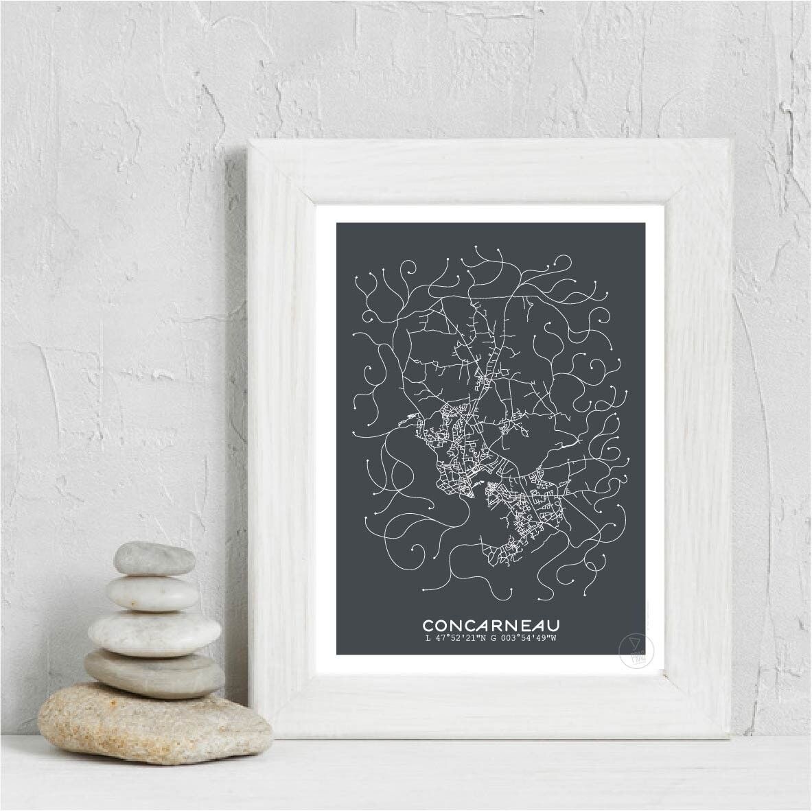 Buy wholesale Map Concarneau Noir