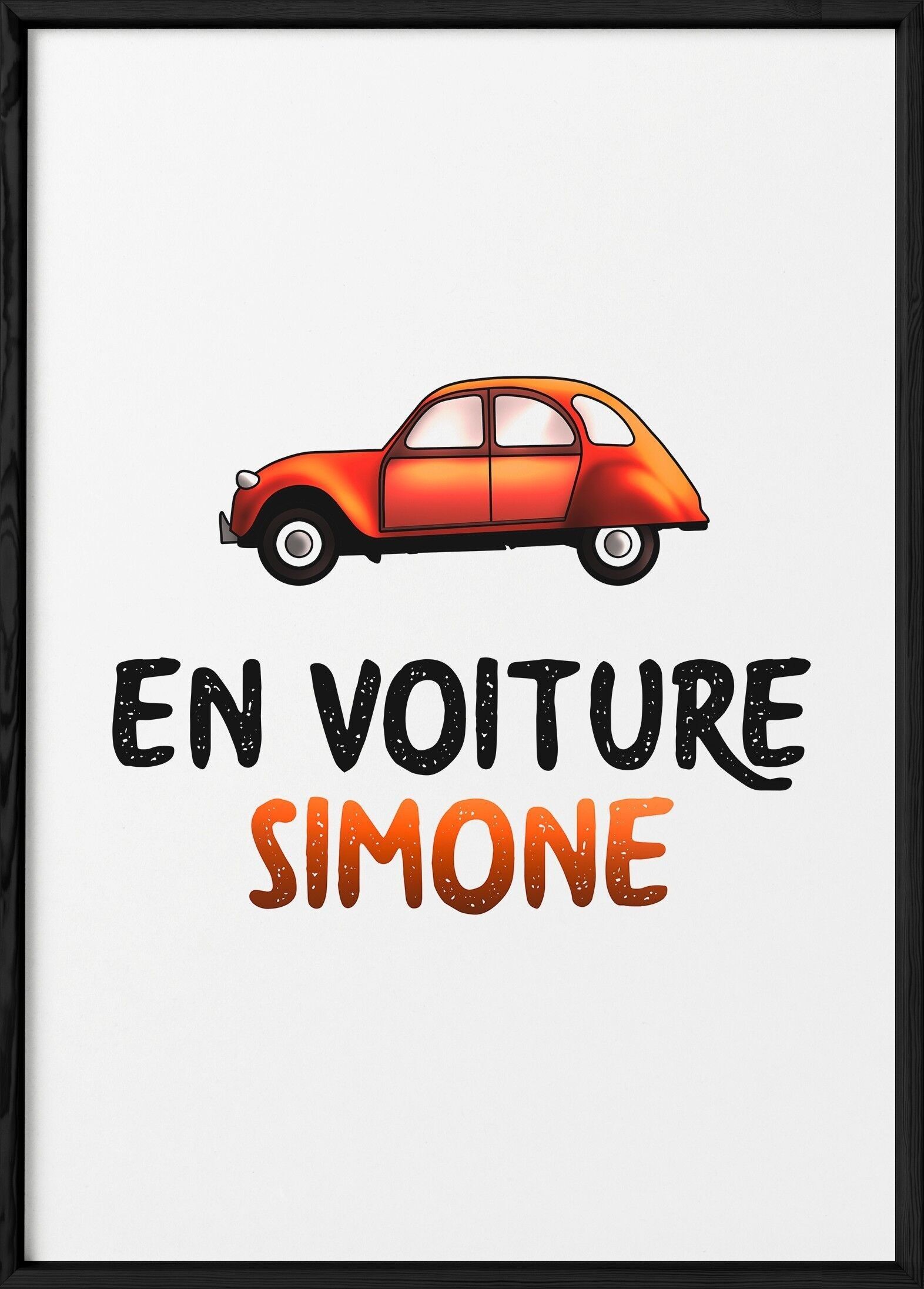Buy wholesale Poster "In the car Simone"