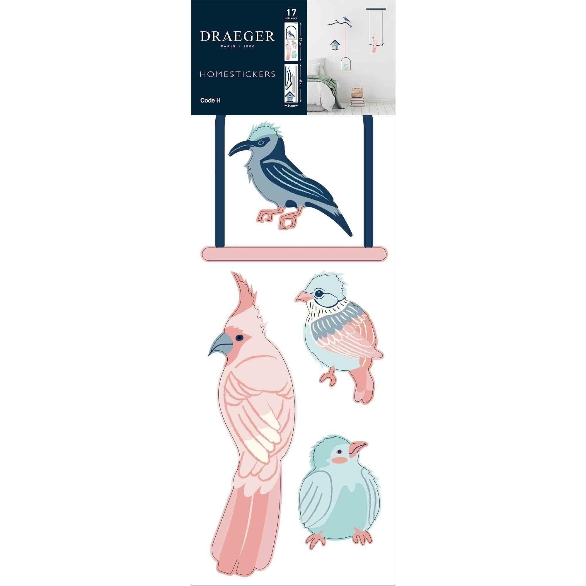 Buy wholesale Wall sticker - Homesticker Birds and branches / nesting boxes
