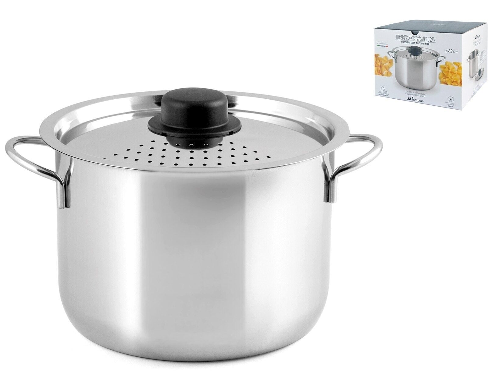 Buy wholesale Inoxpasta stainless steel cooker with 22 cm perforated lid
