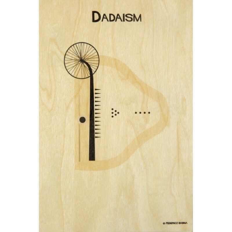 Buy wholesale Wooden postcard- art bc dadaism
