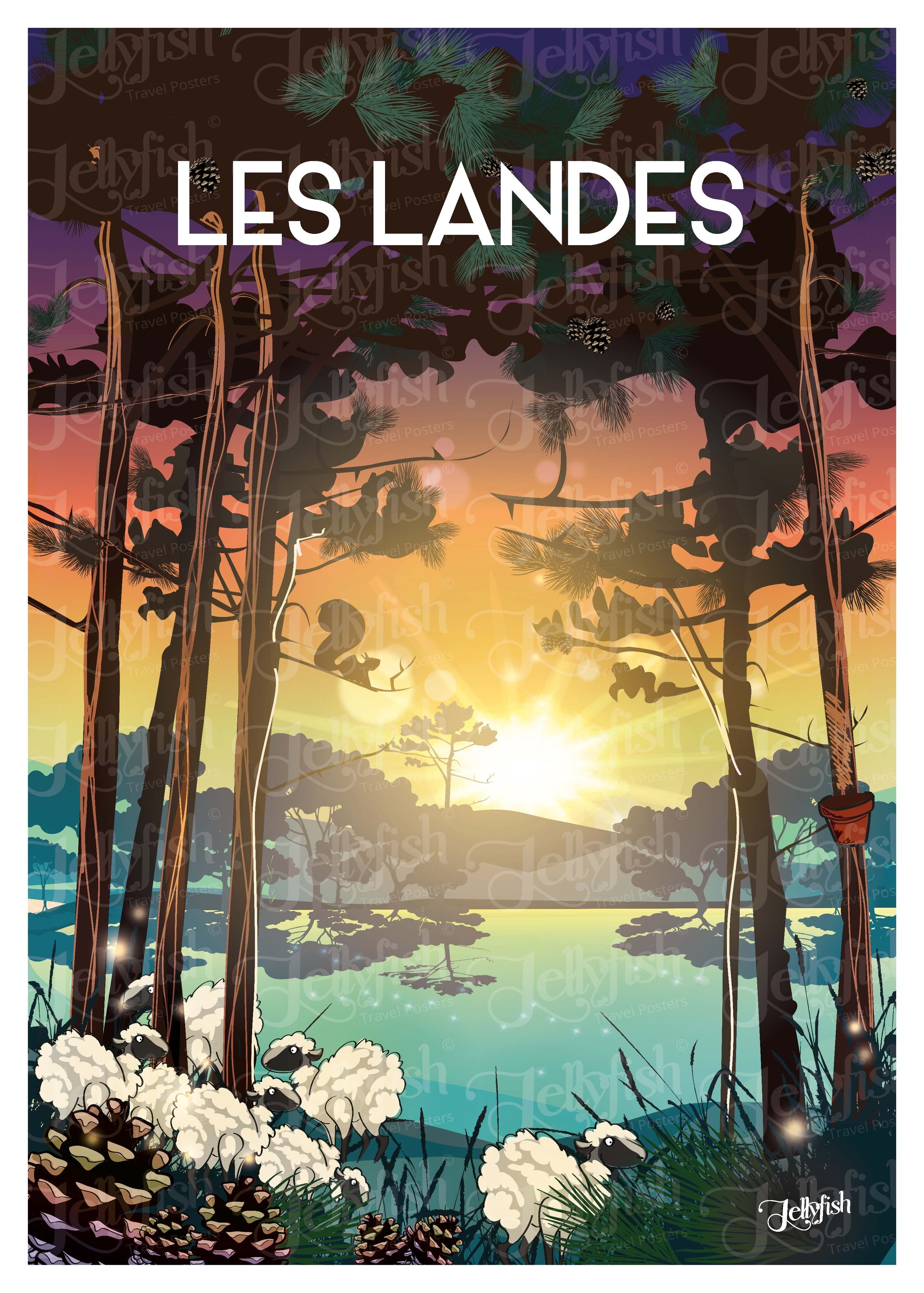 Buy wholesale POSTER LES LANDES 40x30