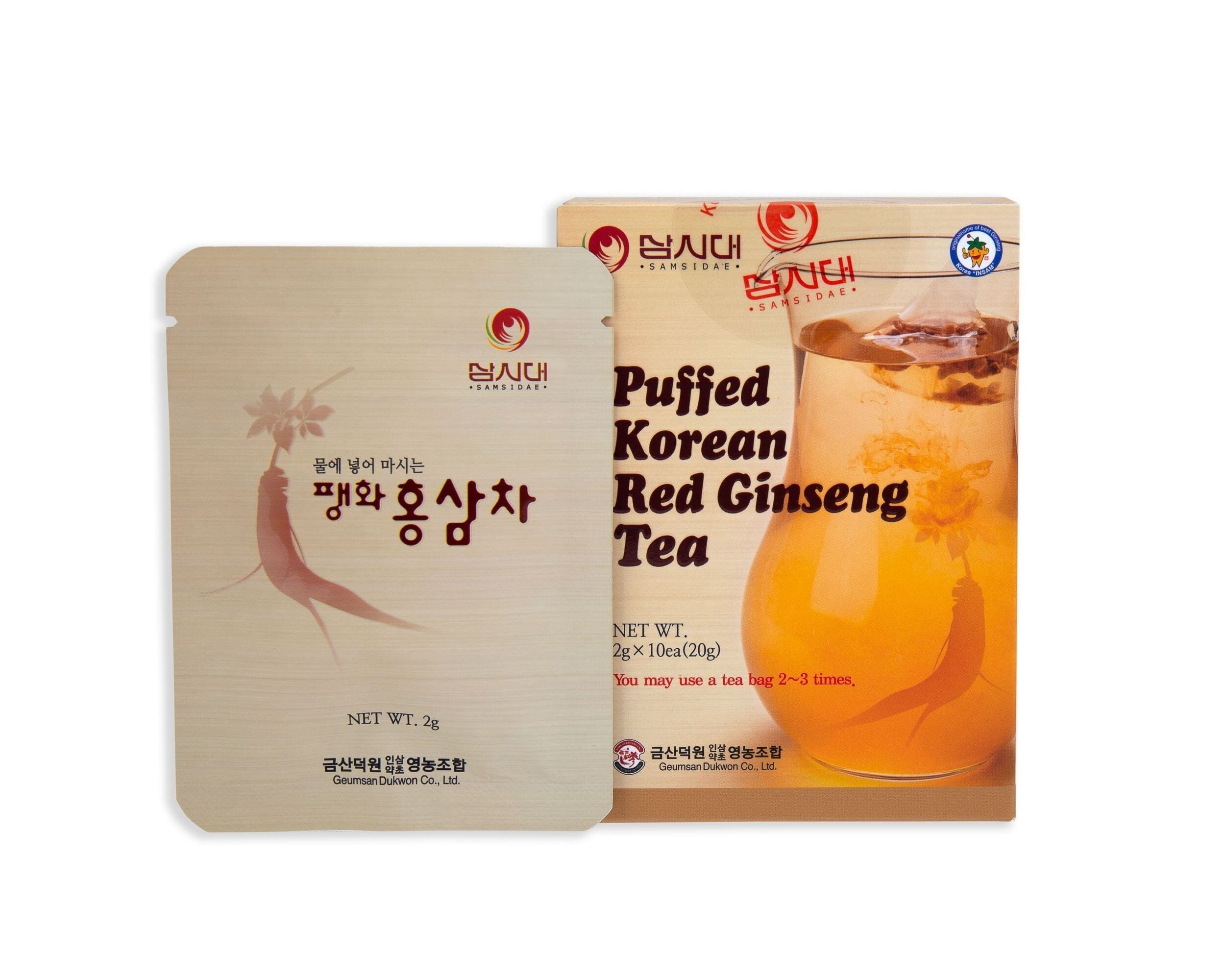 Achat Thé au Ginseng Rouge Coréen - 10 sachets en gros