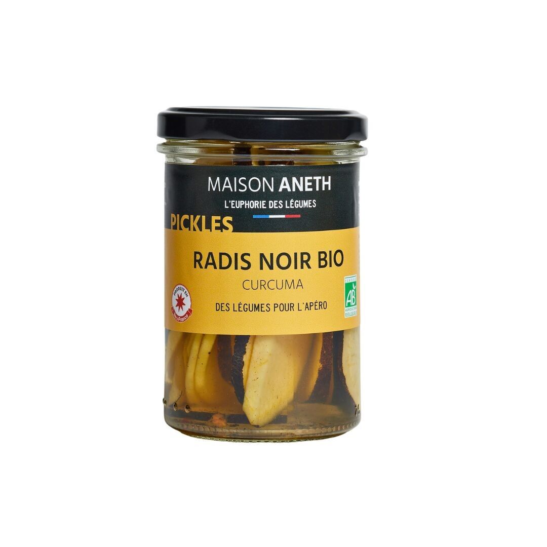 Achat PICKLES BIO : RADIS NOIR ET CURCUMA en gros