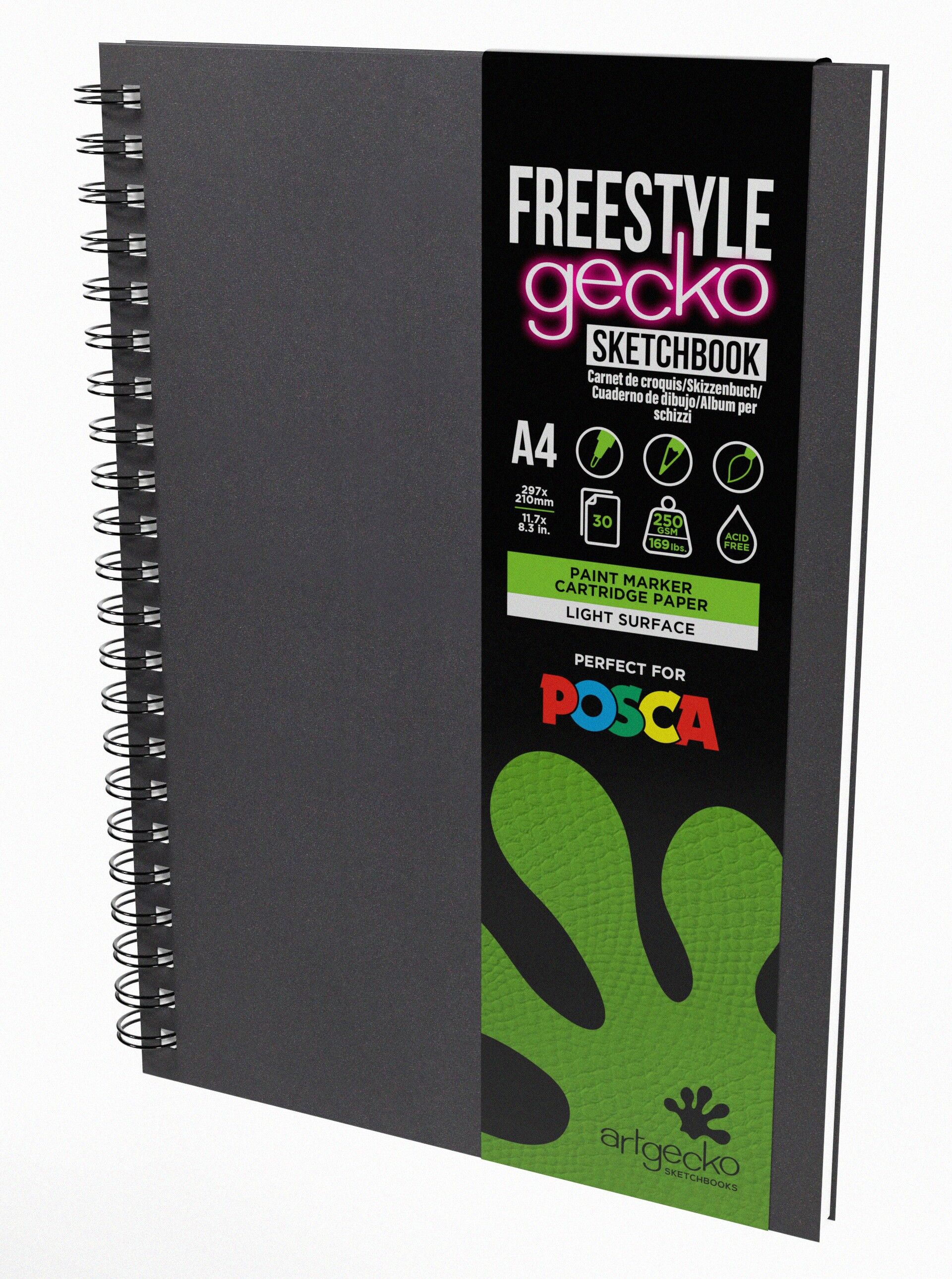 Buy wholesale Artgecko Freestyle Sketchbook A4 Portrait - 60 Pages (30 ...