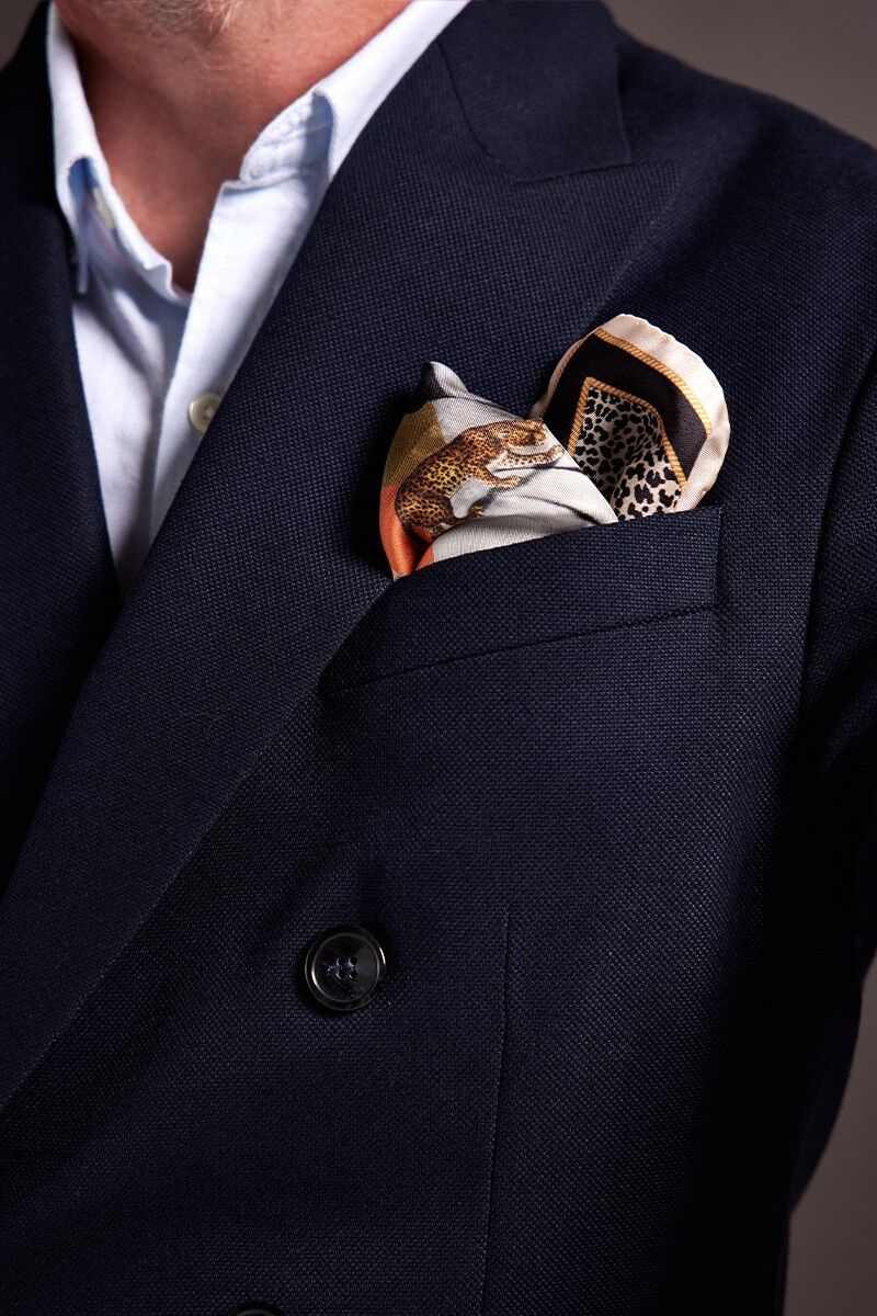 Buy wholesale Pocket Square - Her Leopards