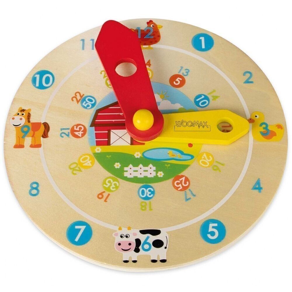 Compra Reloj Educativo Madera Aprendizaje al por mayor