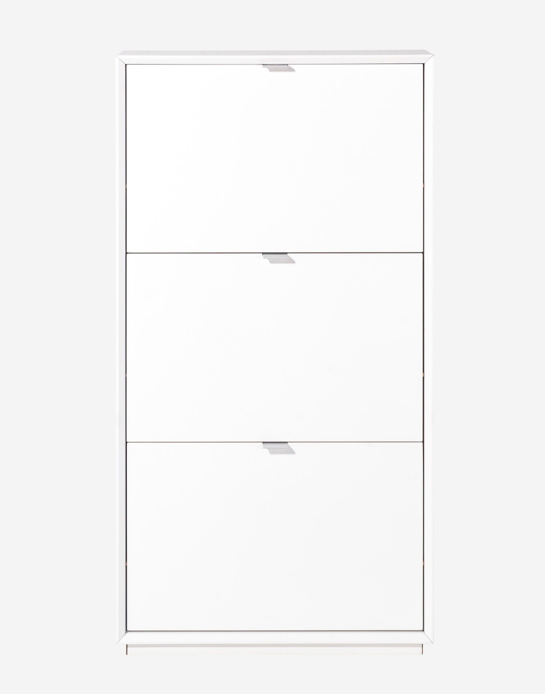 Buy wholesale White shoe rack 3 doors