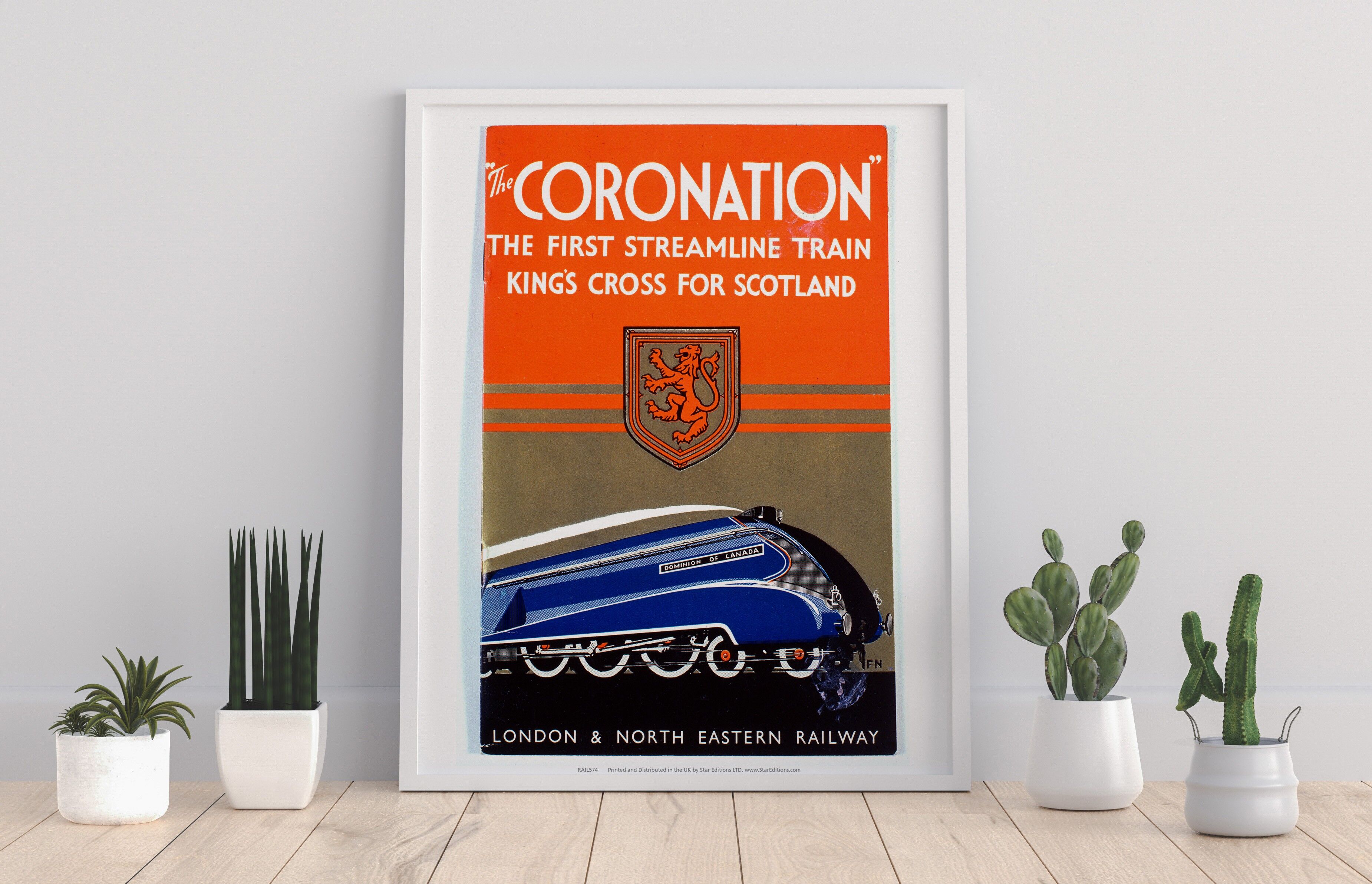 Buy wholesale The Coronation Streamline Train - Railway Art Print