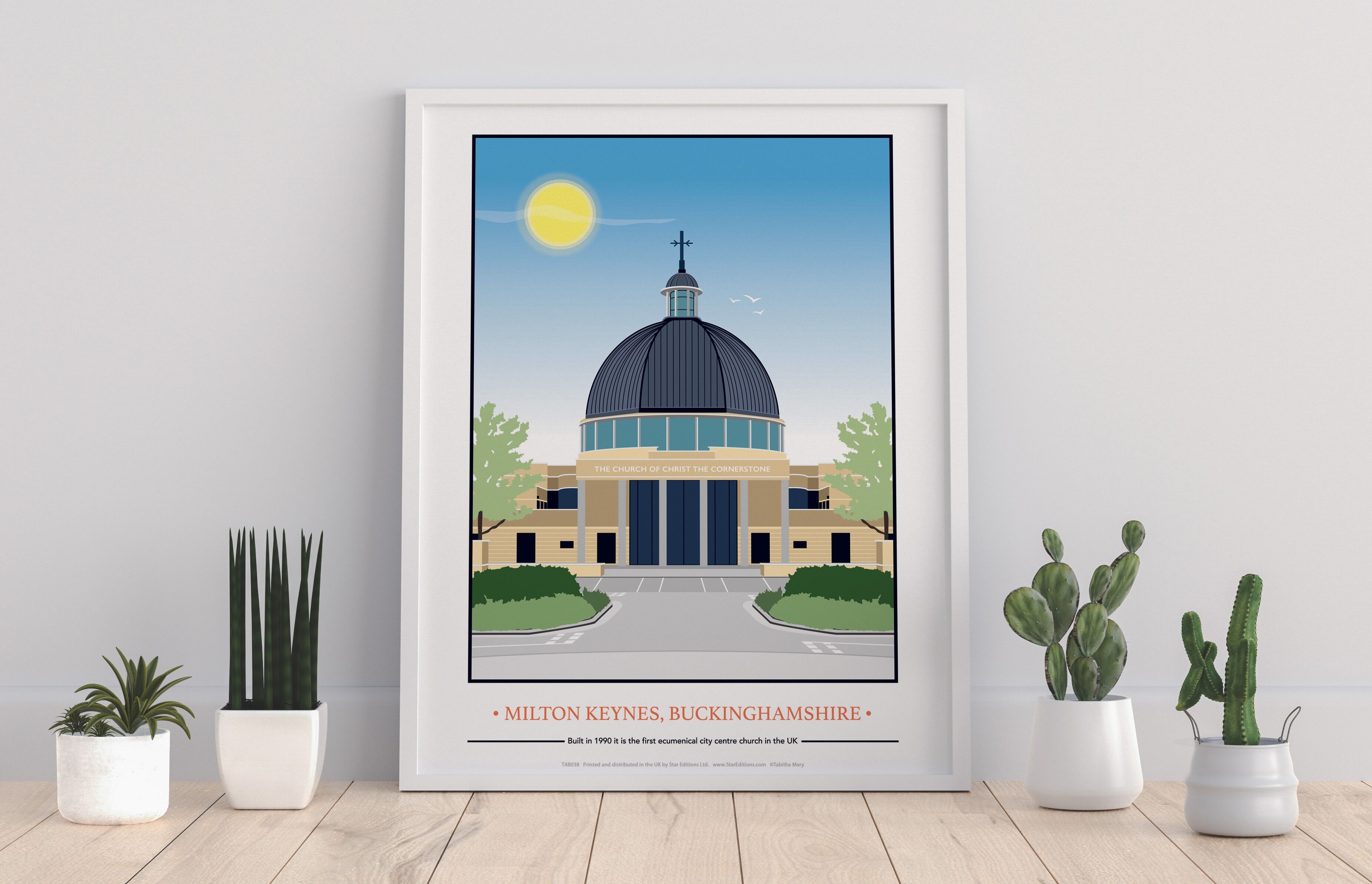 Achat Église de Milton Keynes par l'artiste Tabitha Mary - Impression ...